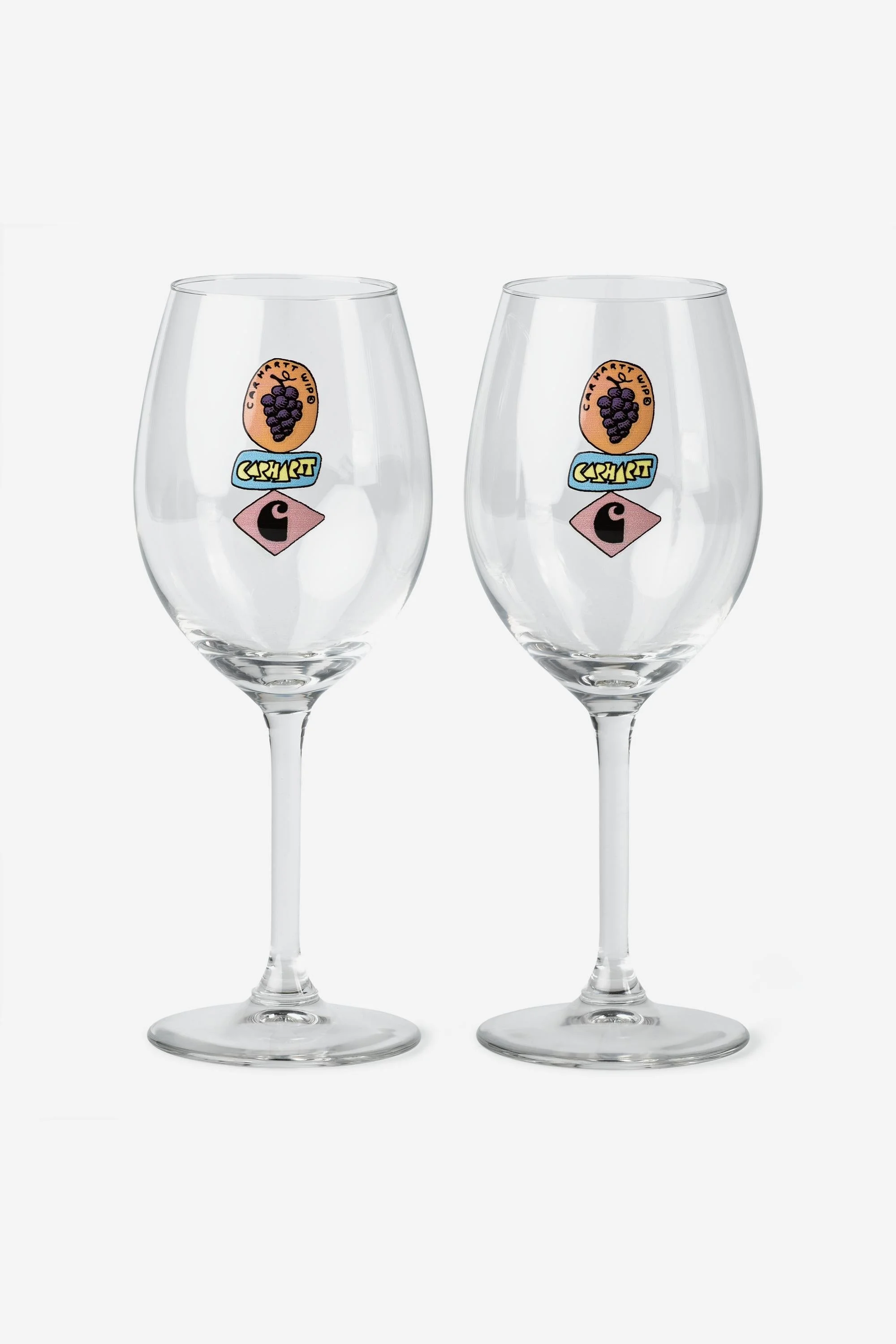 Carhartt WIP Stacked Grapes Wine Glass Set - I037184_1B6_XX | REVERSIBLE