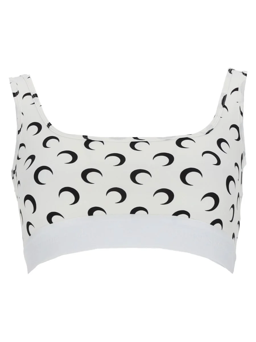 Marine Serre TOP BRA MOON IN JERSEY - WUW055B_CJER0001WH00 | REVERSIBLE
