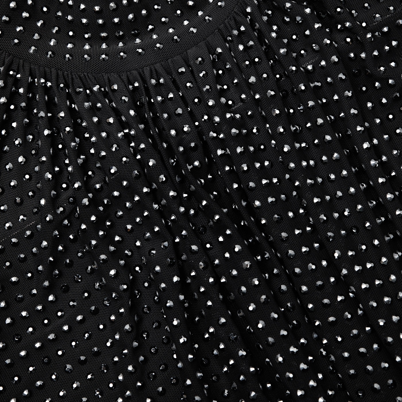 self-portrait Black Rhinestone Mesh Long Sleeve Maxi Dress ...