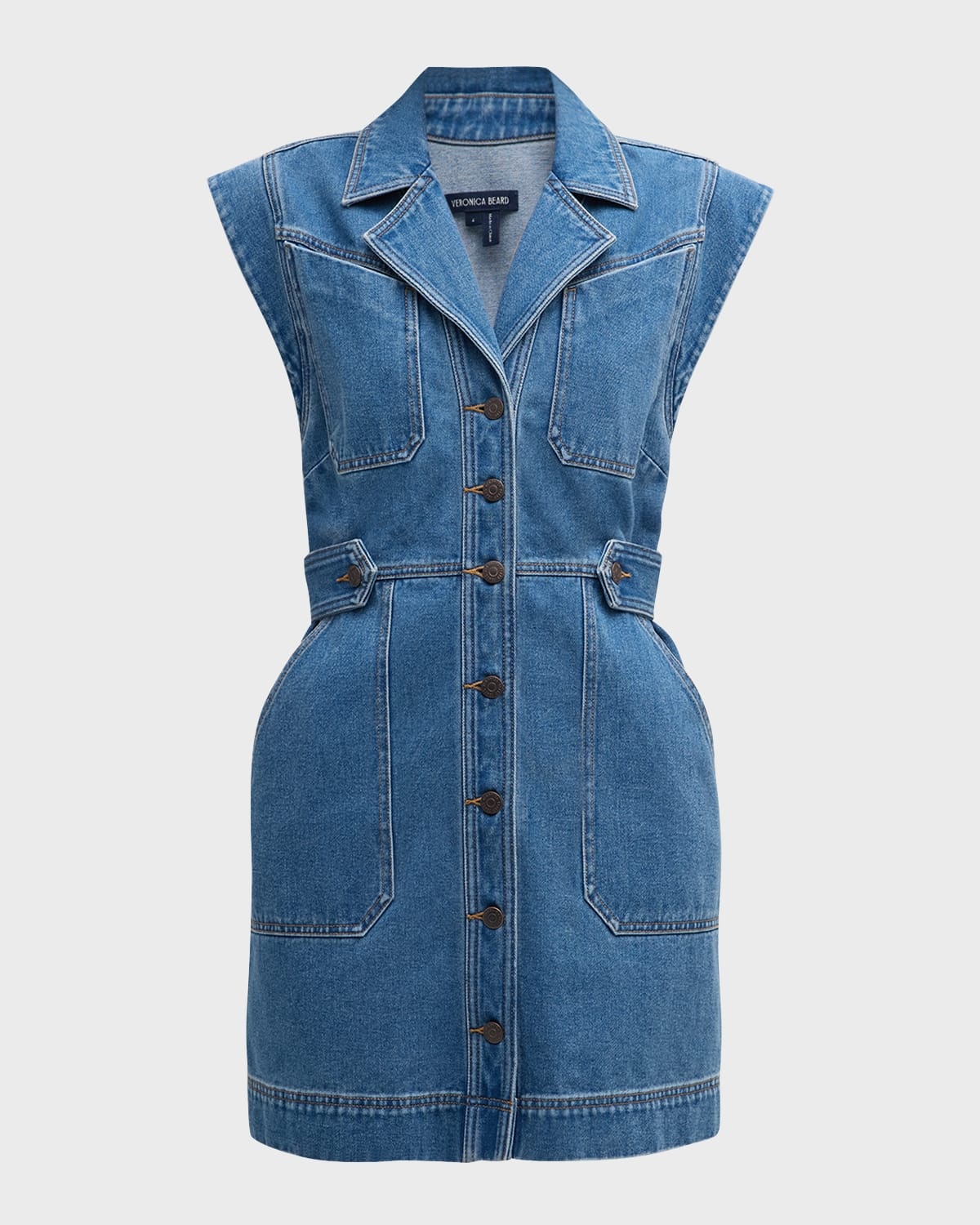 VERONICA BEARD Jax Denim Mini Dress | REVERSIBLE