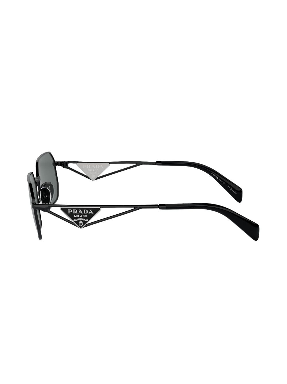 Prada triangle-logo rectangular sunglasses | REVERSIBLE