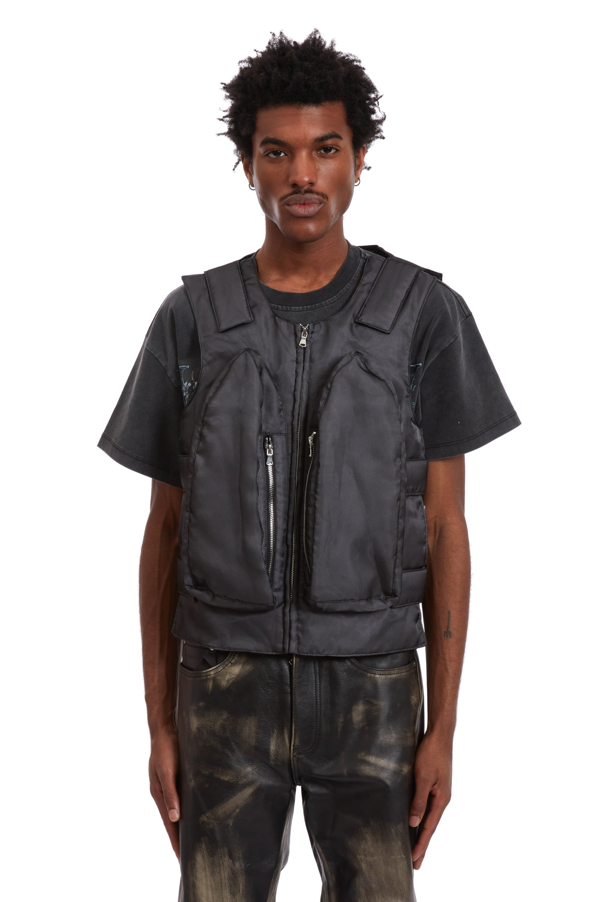 WHO DECIDES WAR ORGANZA BULLET POINT VEST | REVERSIBLE