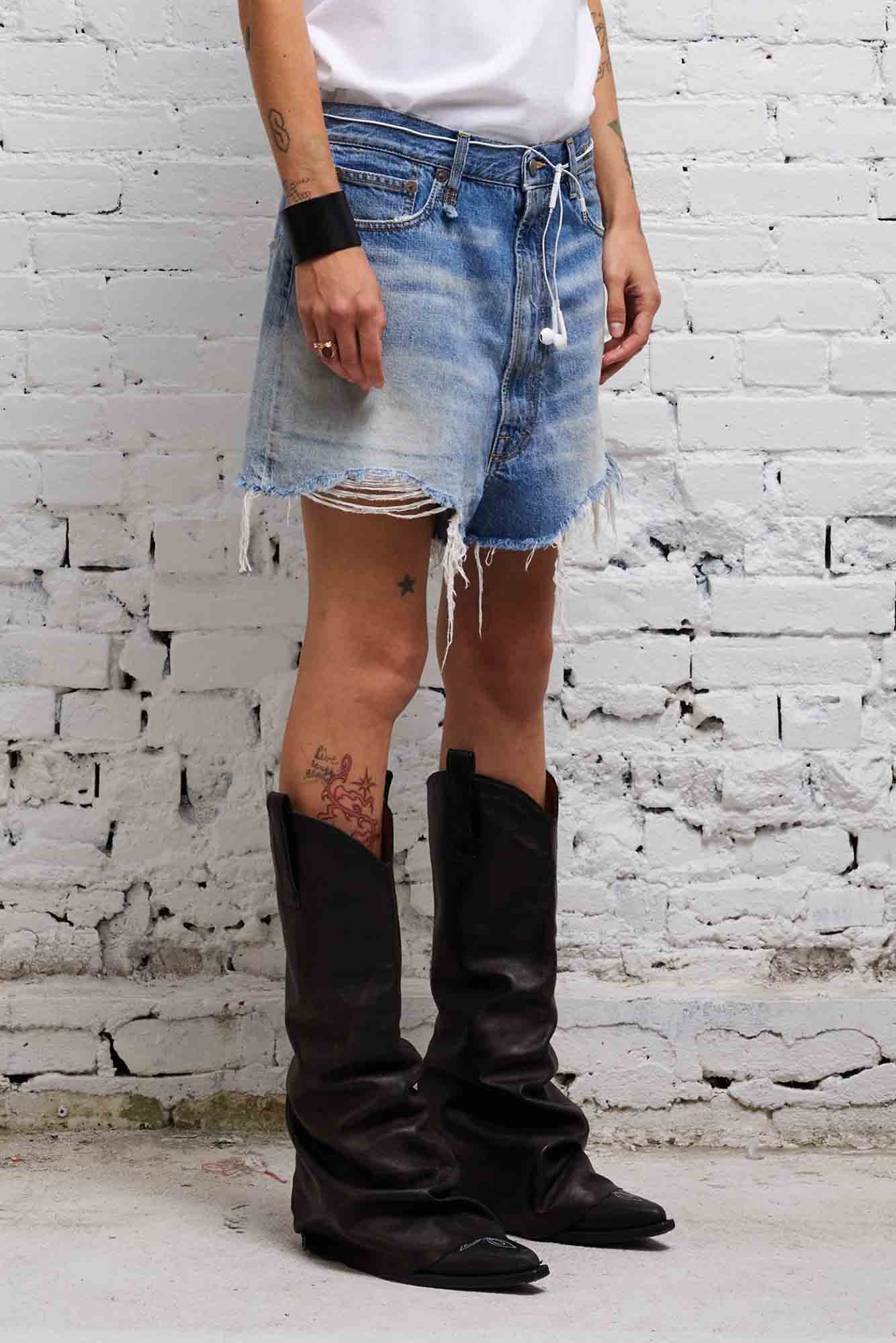 R13 VENTI SHORT - TURNER BLUE | REVERSIBLE