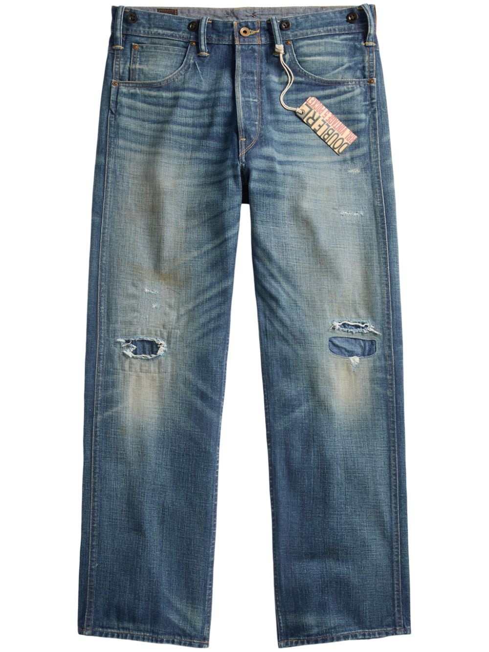 RRL by Ralph Lauren washed effect jeans | REVERSIBLE