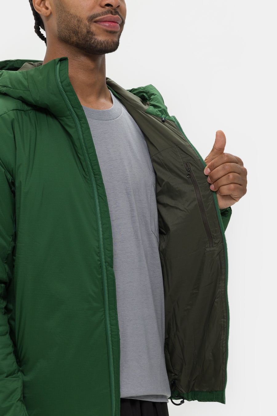 Arc'teryx Atom Heavyweight Hoody Jacket in Eden | notreshop | REVERSIBLE
