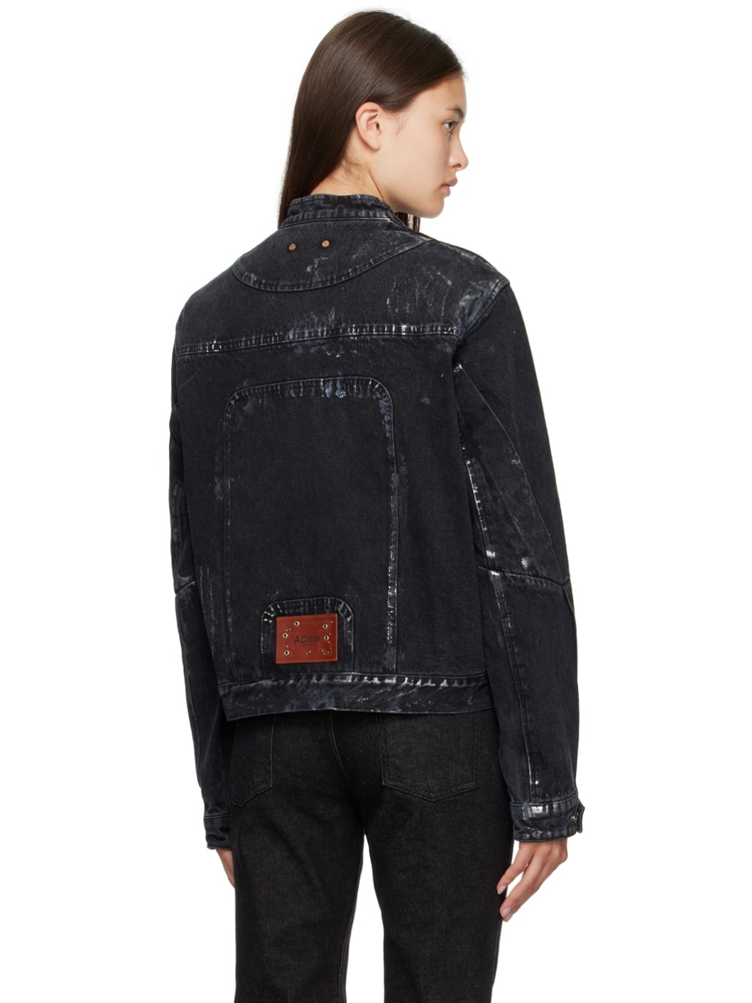 Andersson Bell Black Zip Denim Jacket | REVERSIBLE