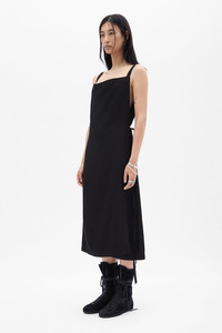 Ann Demeulemeester Desi Midi Apron Wrap Dress | REVERSIBLE