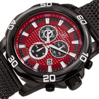 Other Designers Joshua and Sons Chronograph Quartz Red Dial Men's Watch ...