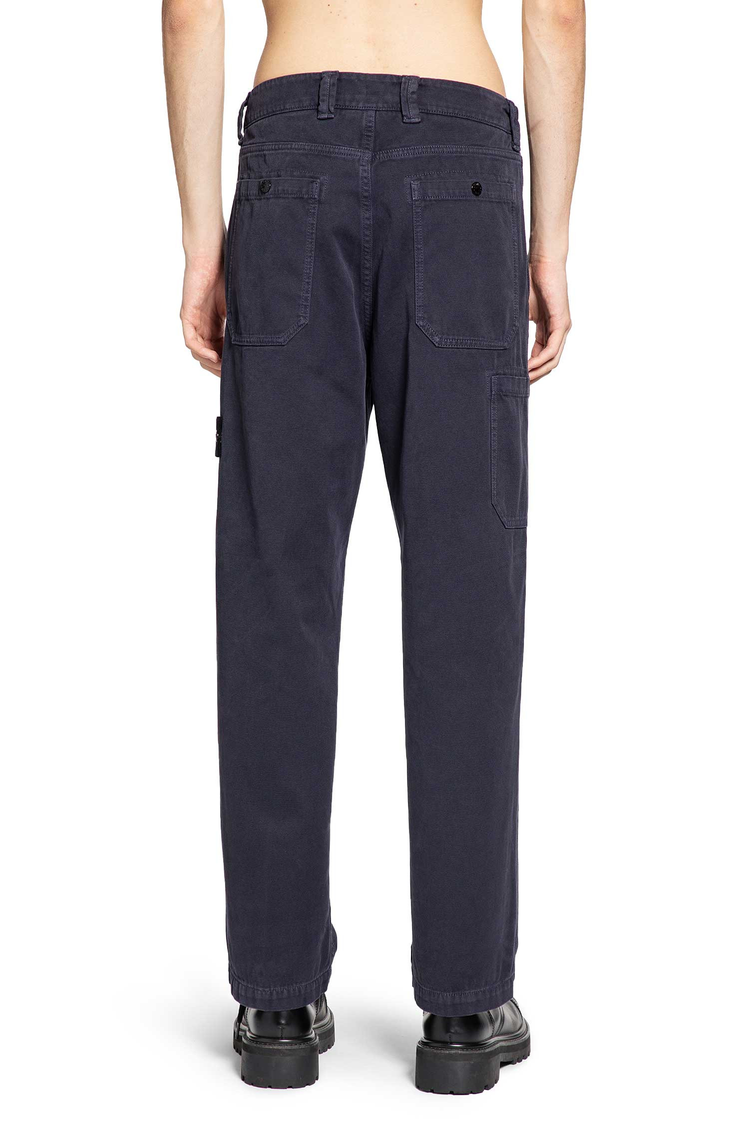 Stone Island Stone Island Man Black Trousers | REVERSIBLE