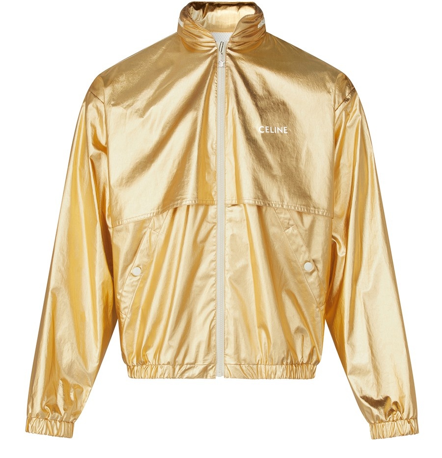 CELINE Celine Jacket In Laminated Nylon | REVERSIBLE