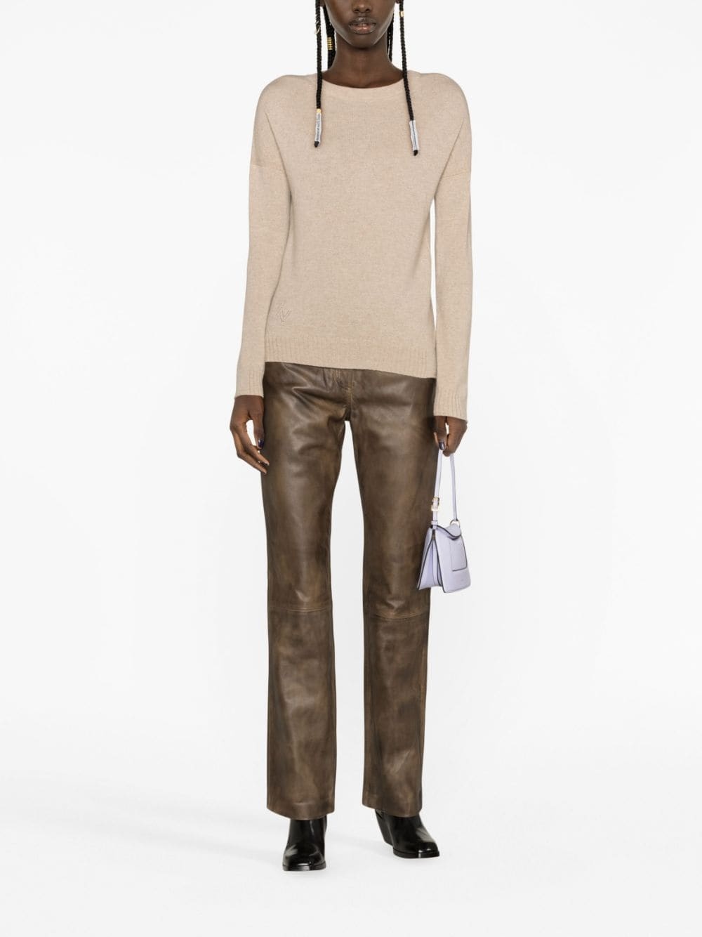 Zadig & Voltaire Cici star-appliquÃ© cashmere jumper | REVERSIBLE