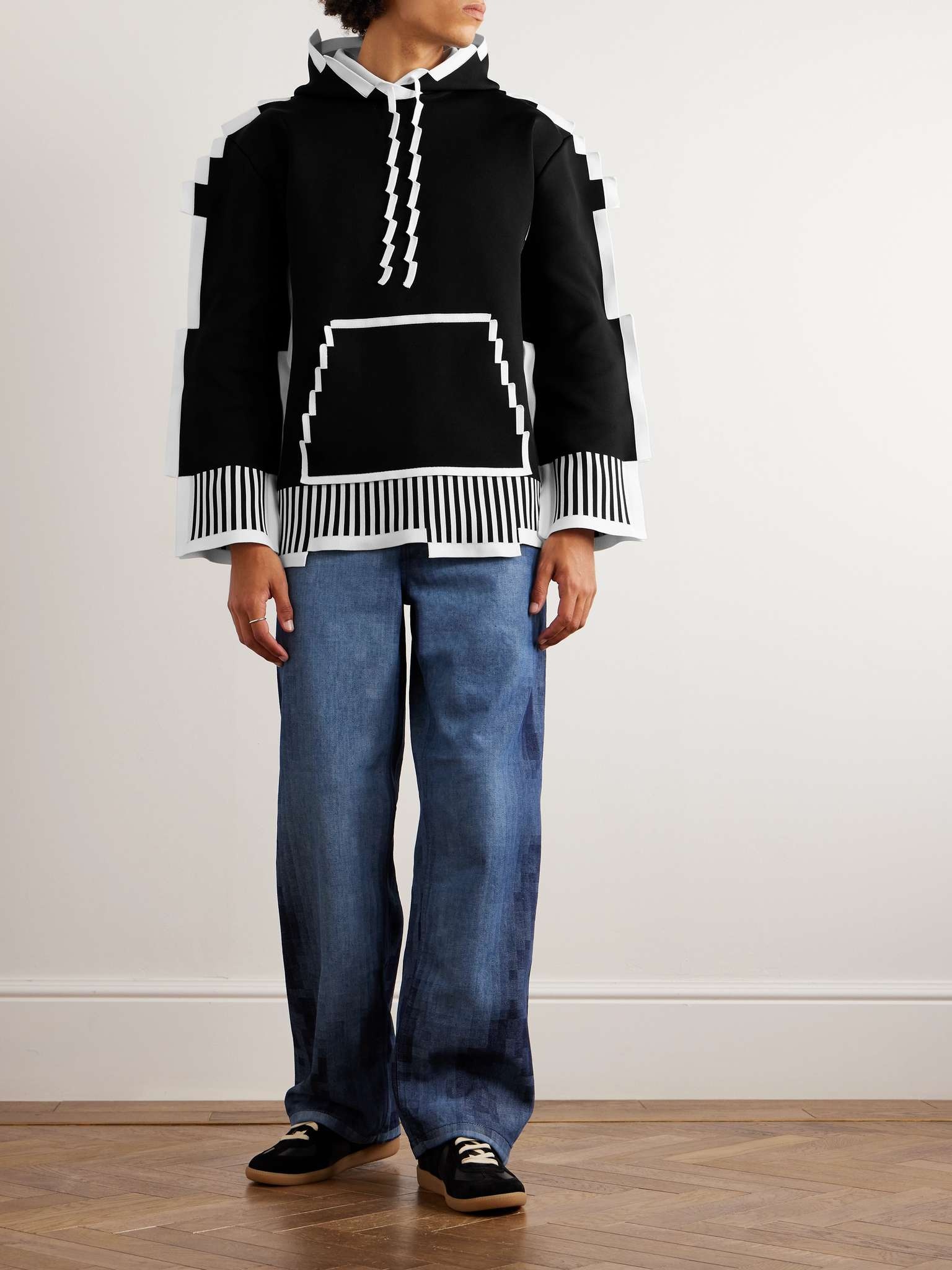 Loewe Pixelated baggy jeans in denim | REVERSIBLE
