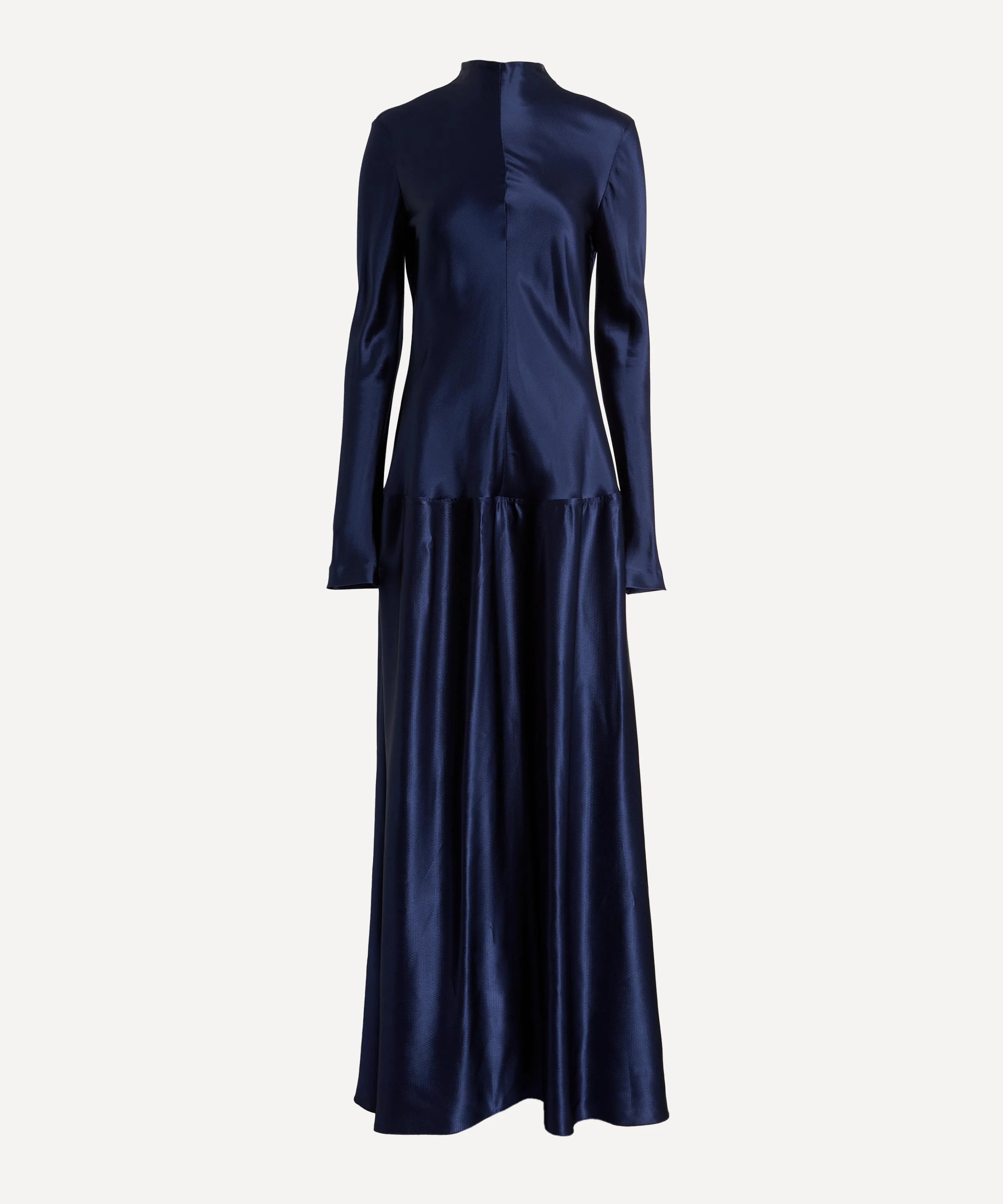 FFORME Mila Prussian Blue Satin Gown - 5063871275736 | REVERSIBLE