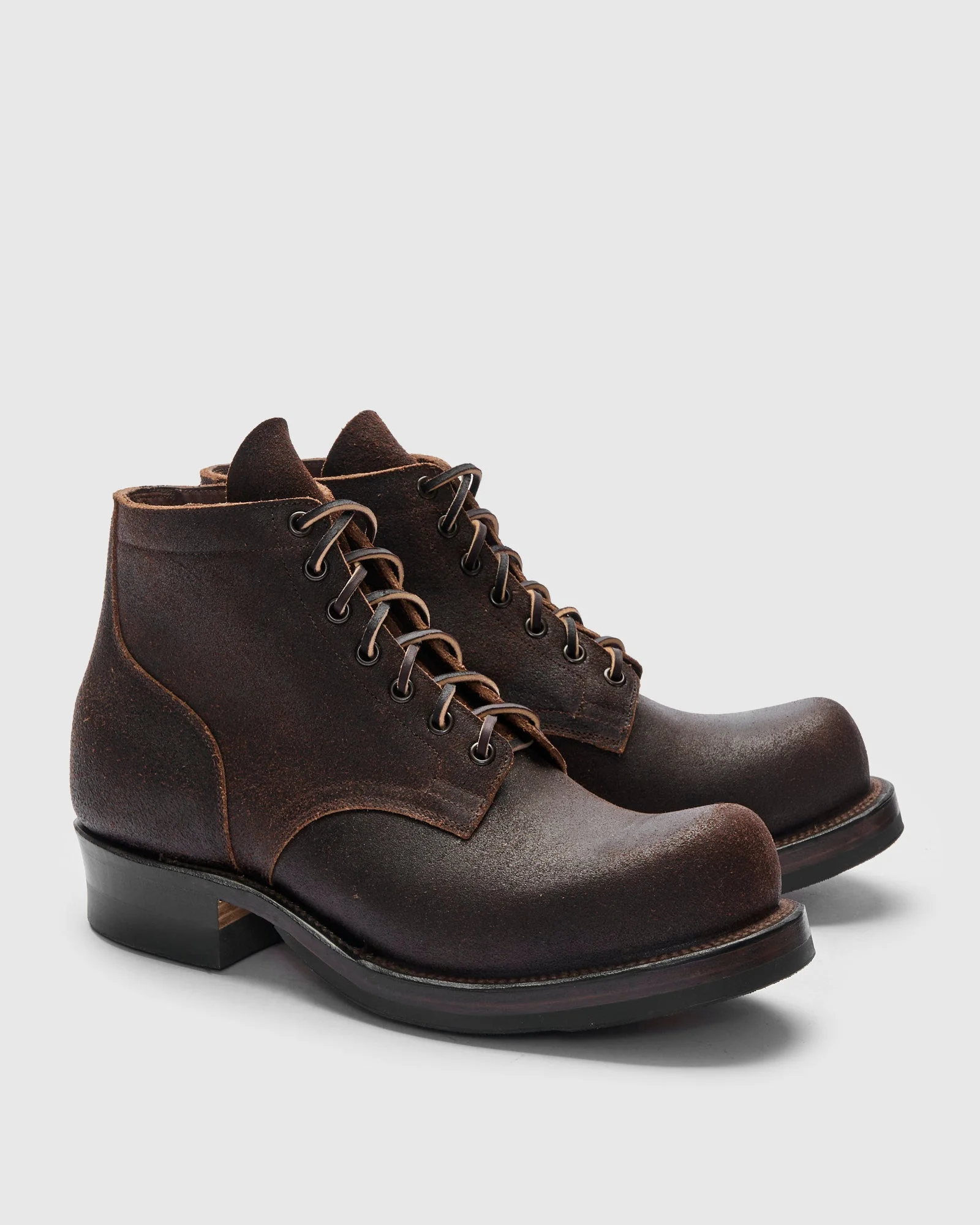 VIBERG Service Boot 310 in Washed Brown Waxed Flesh | REVERSIBLE