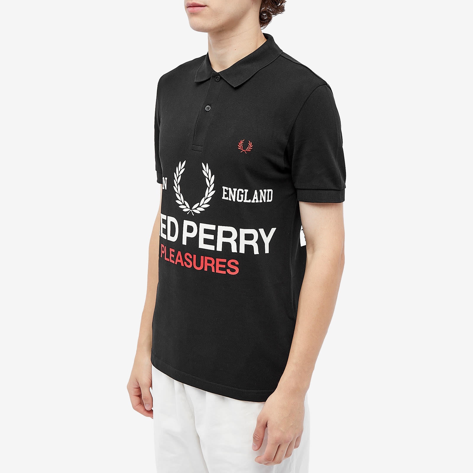 Fred Perry Fred Perry x Pleasures Logo Polo | endclothing | REVERSIBLE