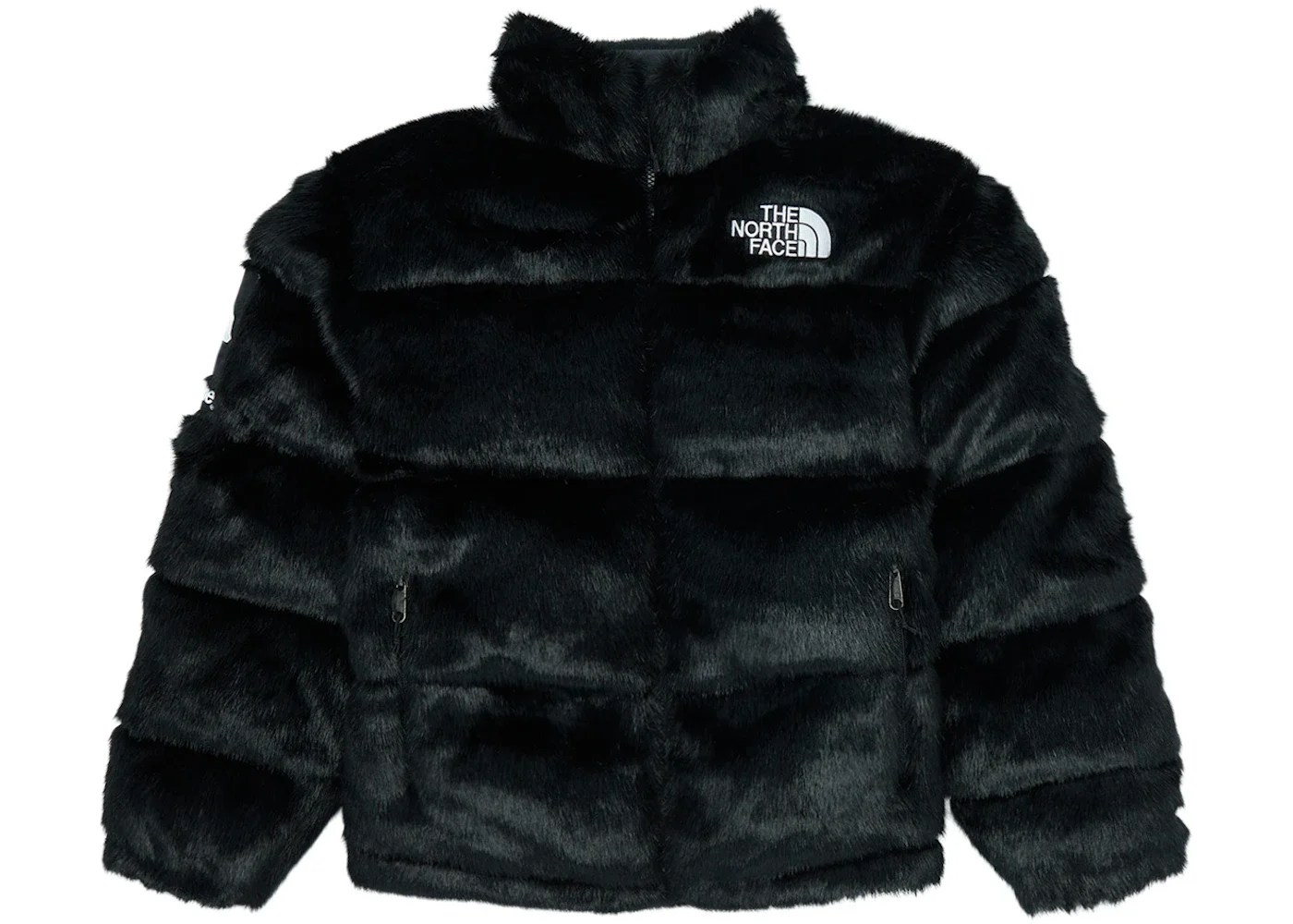 Supreme Supreme The North Face Faux Fur Nuptse Jacket Black | REVERSIBLE