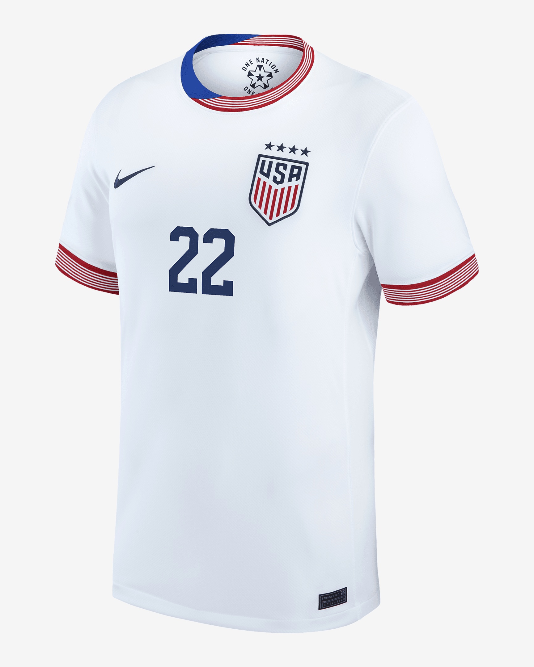Nike Trinity Rodman USWNT 2024 Stadium Away Nike Men's Dri-FIT Soccer ...
