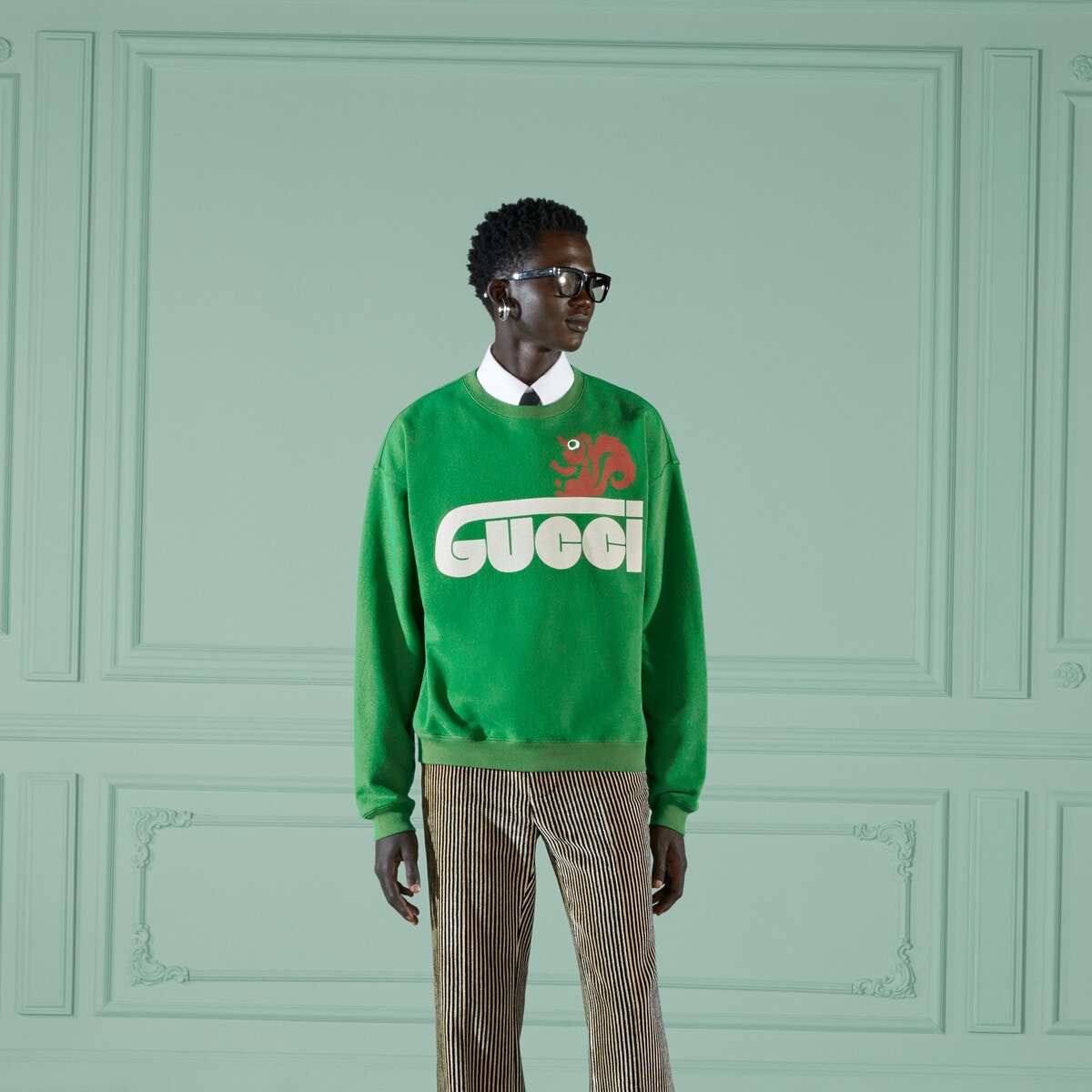 GUCCI Retro Gucci skunk print sweatshirt | REVERSIBLE