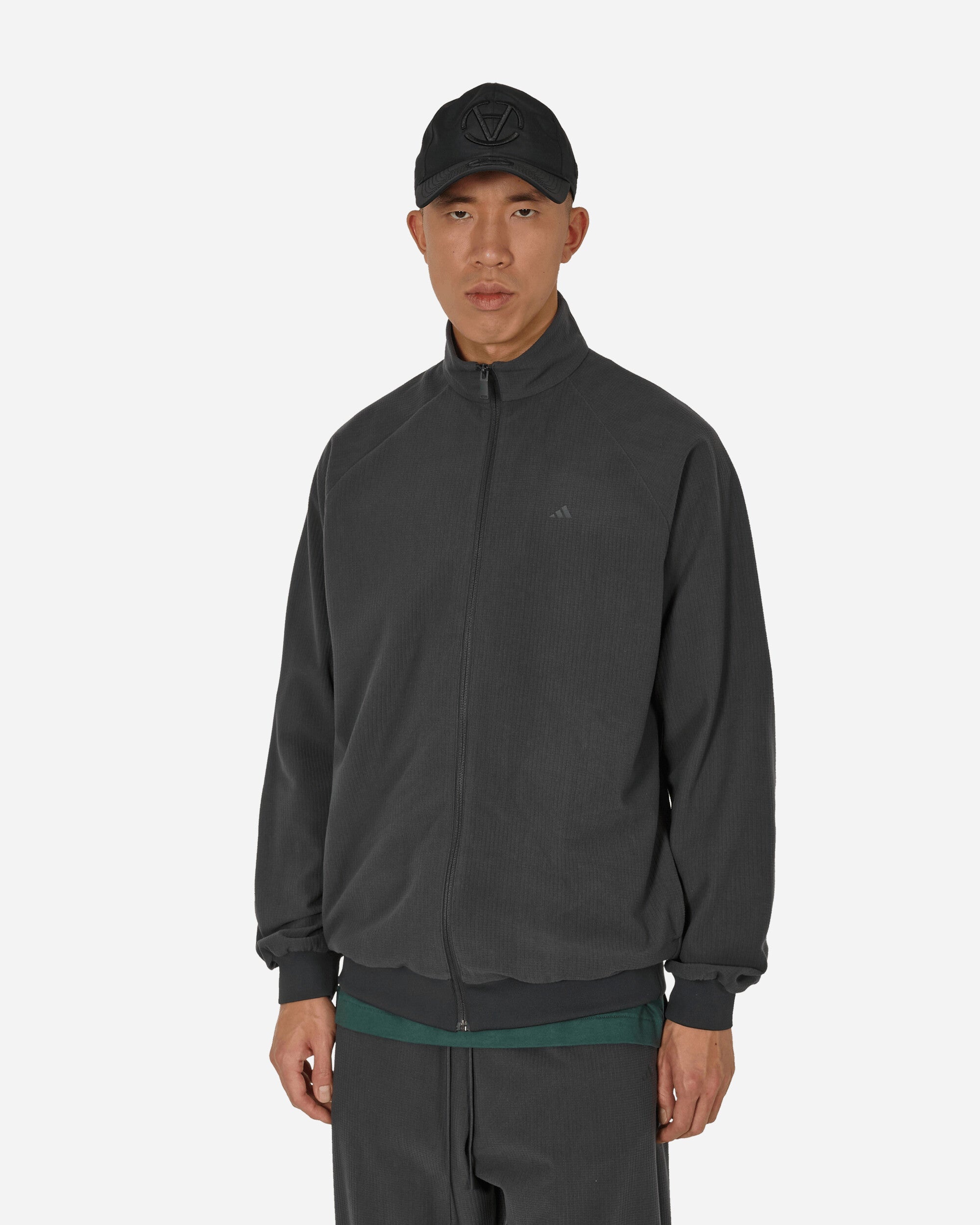 adidas Basketball Brushed Track Top Carbon | slamjam | REVERSIBLE