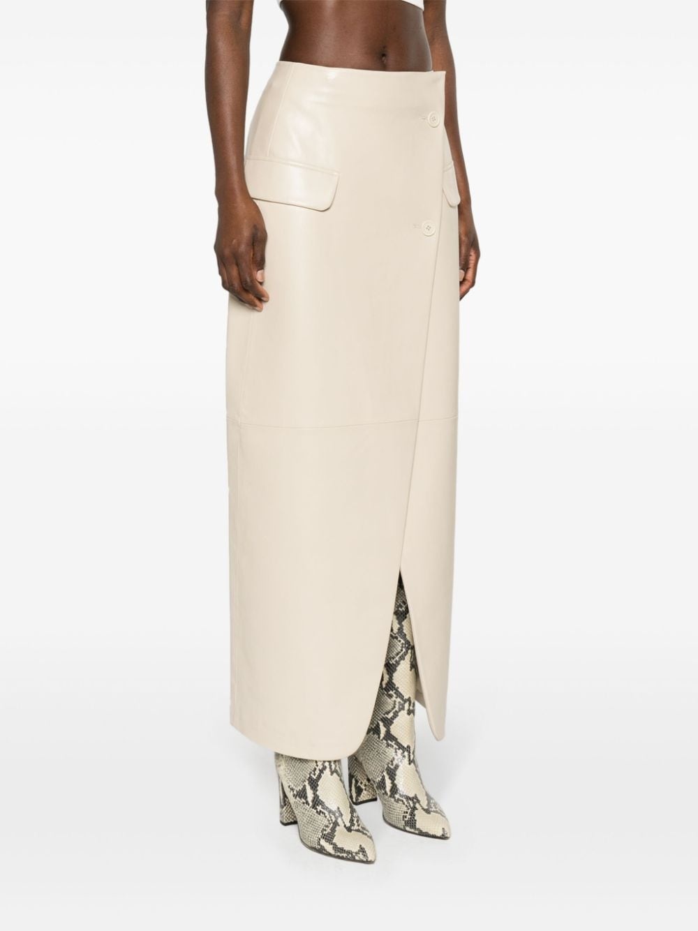The Frankie Shop Nan A-line maxi skirt | REVERSIBLE