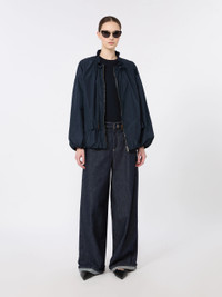 'S Max Mara ONDE Water-repellent taffeta bomber jacket - ULTRAMARINE ...