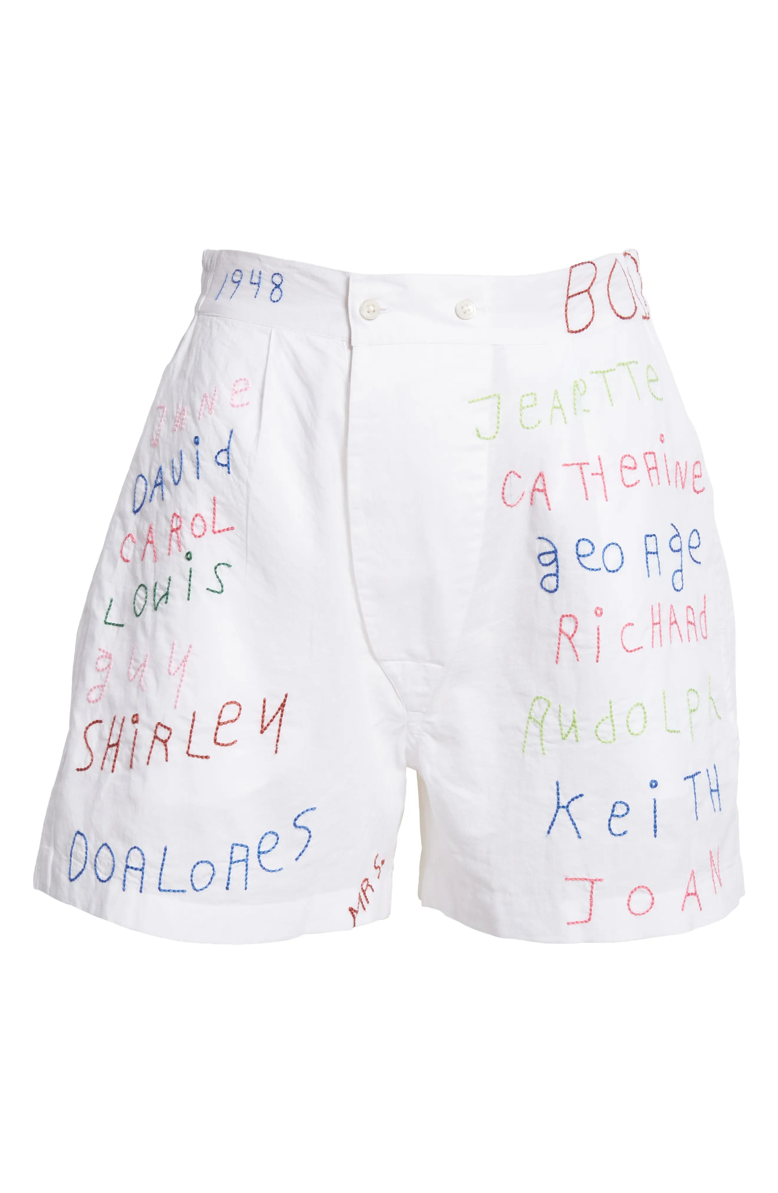 BODE Familial Hall Embroidered Boxers | REVERSIBLE