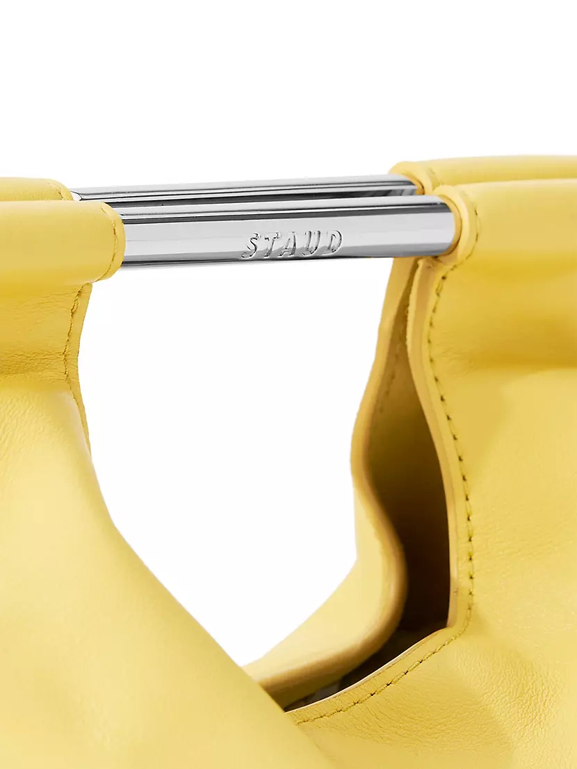 STAUD Mar Mini Leather Bucket Bag | REVERSIBLE