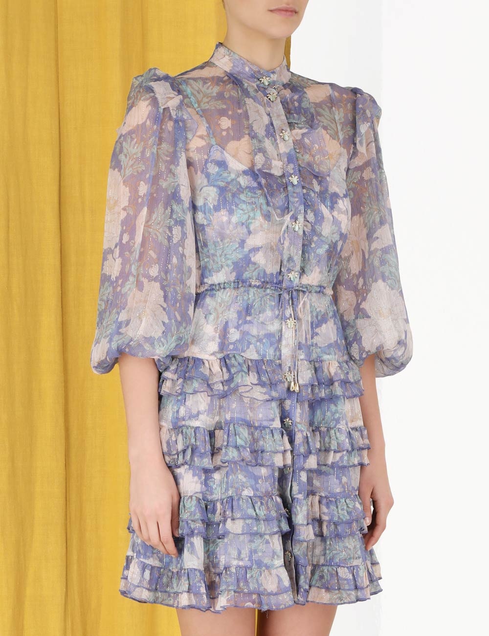 Zimmermann COSMIC MINI SCALLOP DRESS | REVERSIBLE