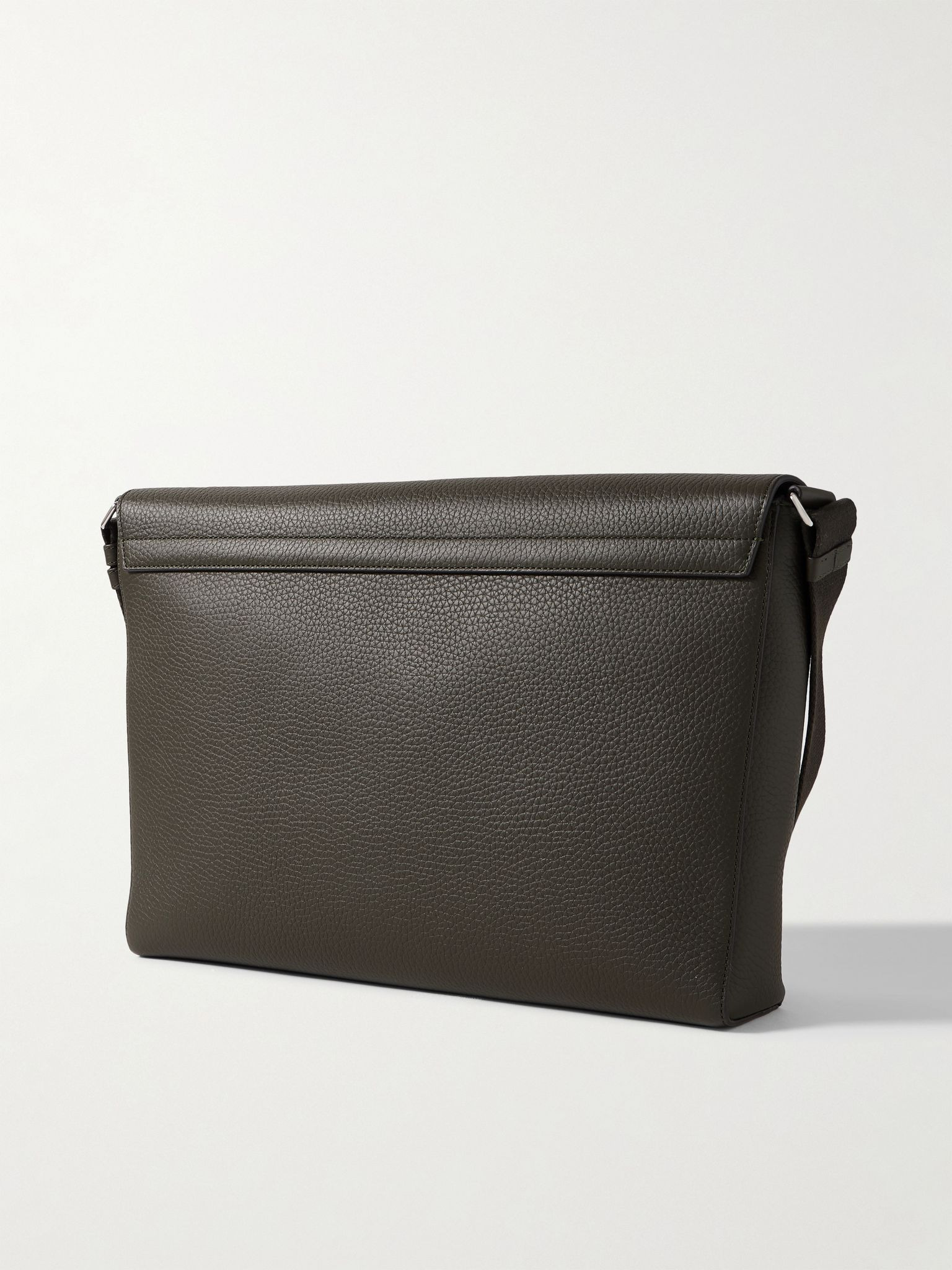 Mulberry Chiltern Full-Grain Leather Messenger Bag Dark green | REVERSIBLE