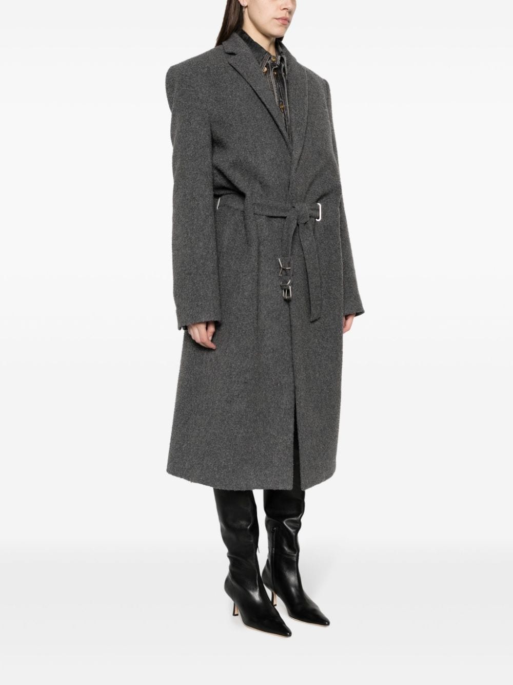 Y/Project belted wool-blend coat | REVERSIBLE