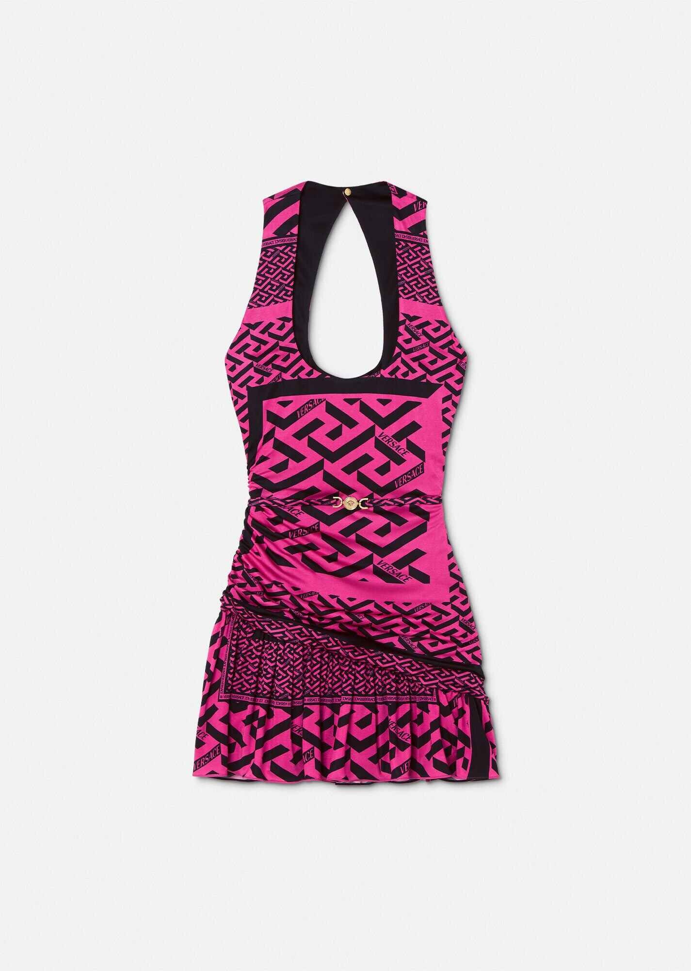 VERSACE La Greca Medusa Mini Dress | REVERSIBLE