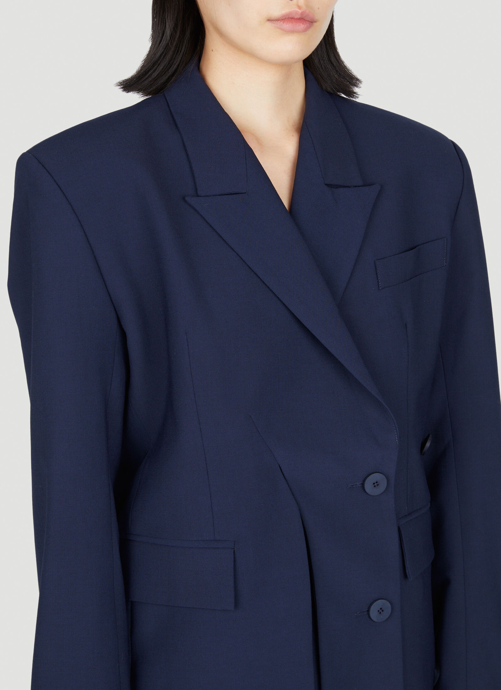 OTTOLINGER Signature Split Double-Breasted Blazer | REVERSIBLE