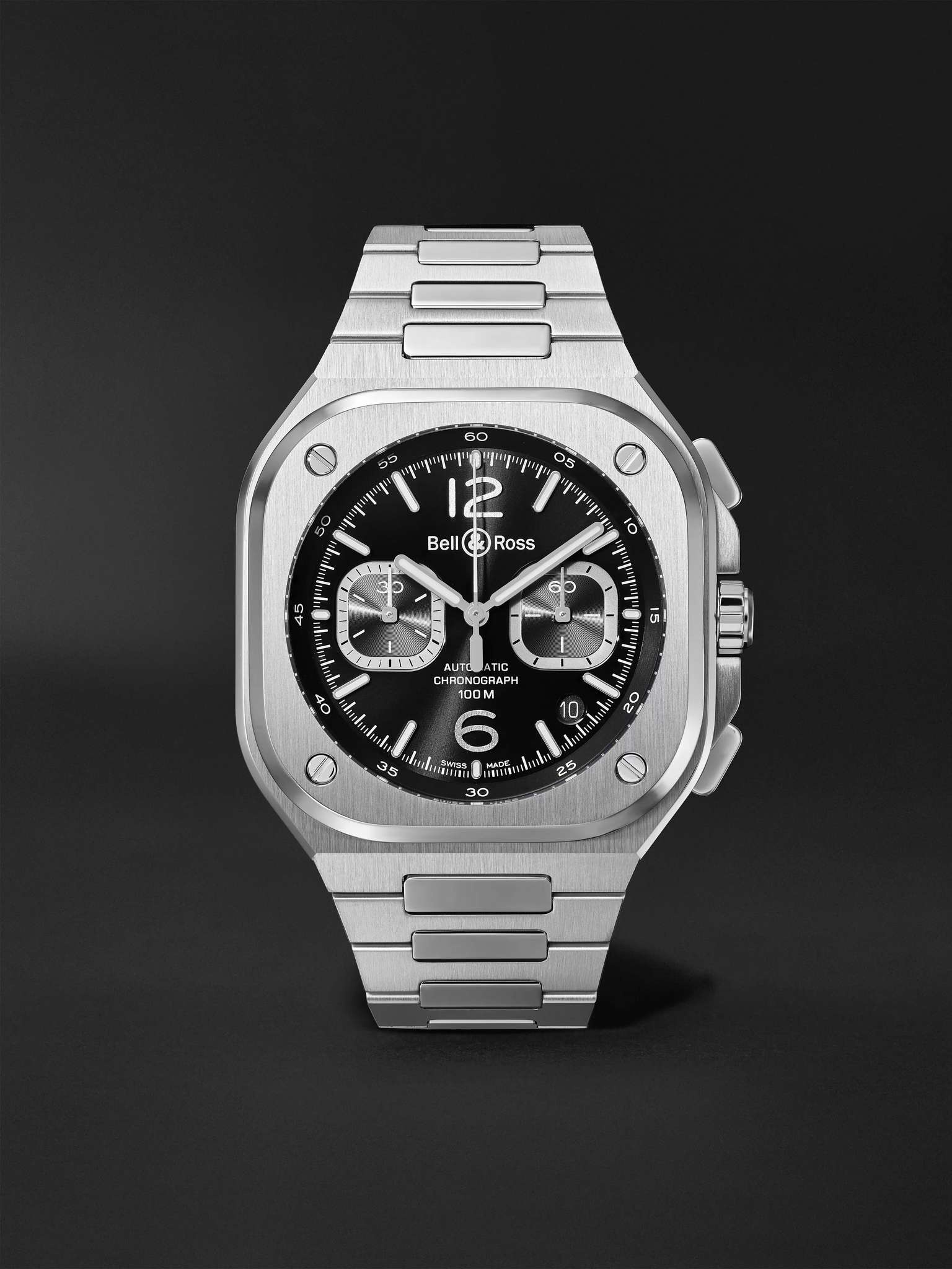 Bell & Ross BR 05 Automatic Chronograph 42mm Stainless Steel Watch, Ref ...