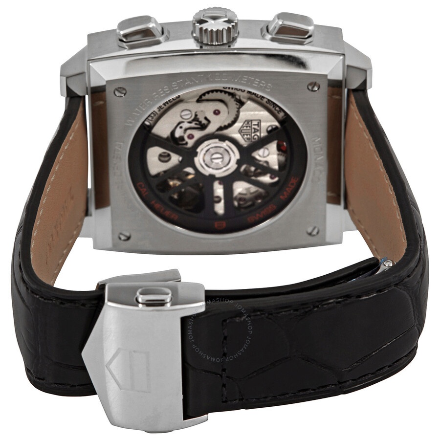 TAG Heuer Tag Heuer Monaco Chronograph Automatic Black Dial Men's Watch ...