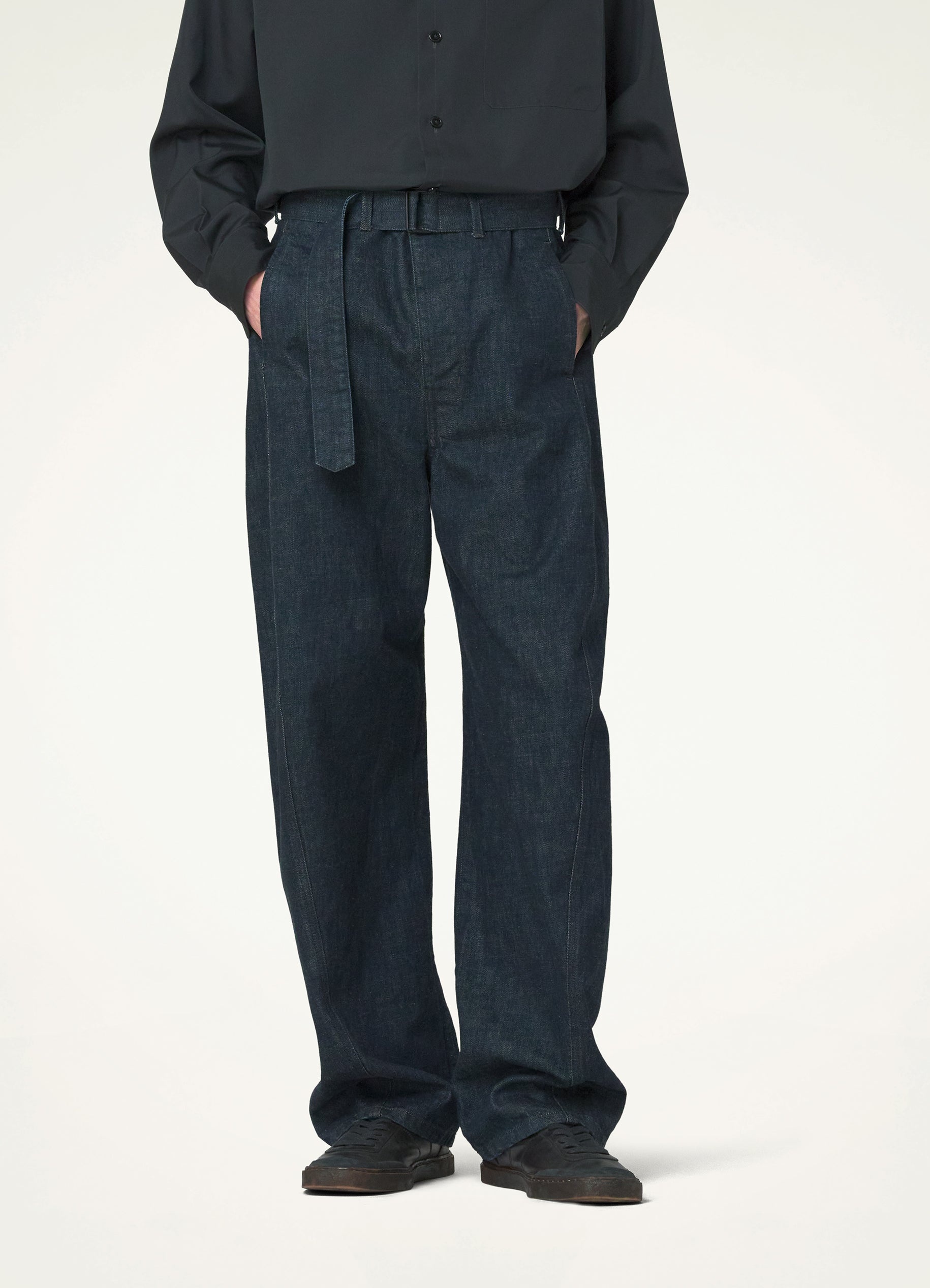 Lemaire TWISTED BELTED PANTS | REVERSIBLE