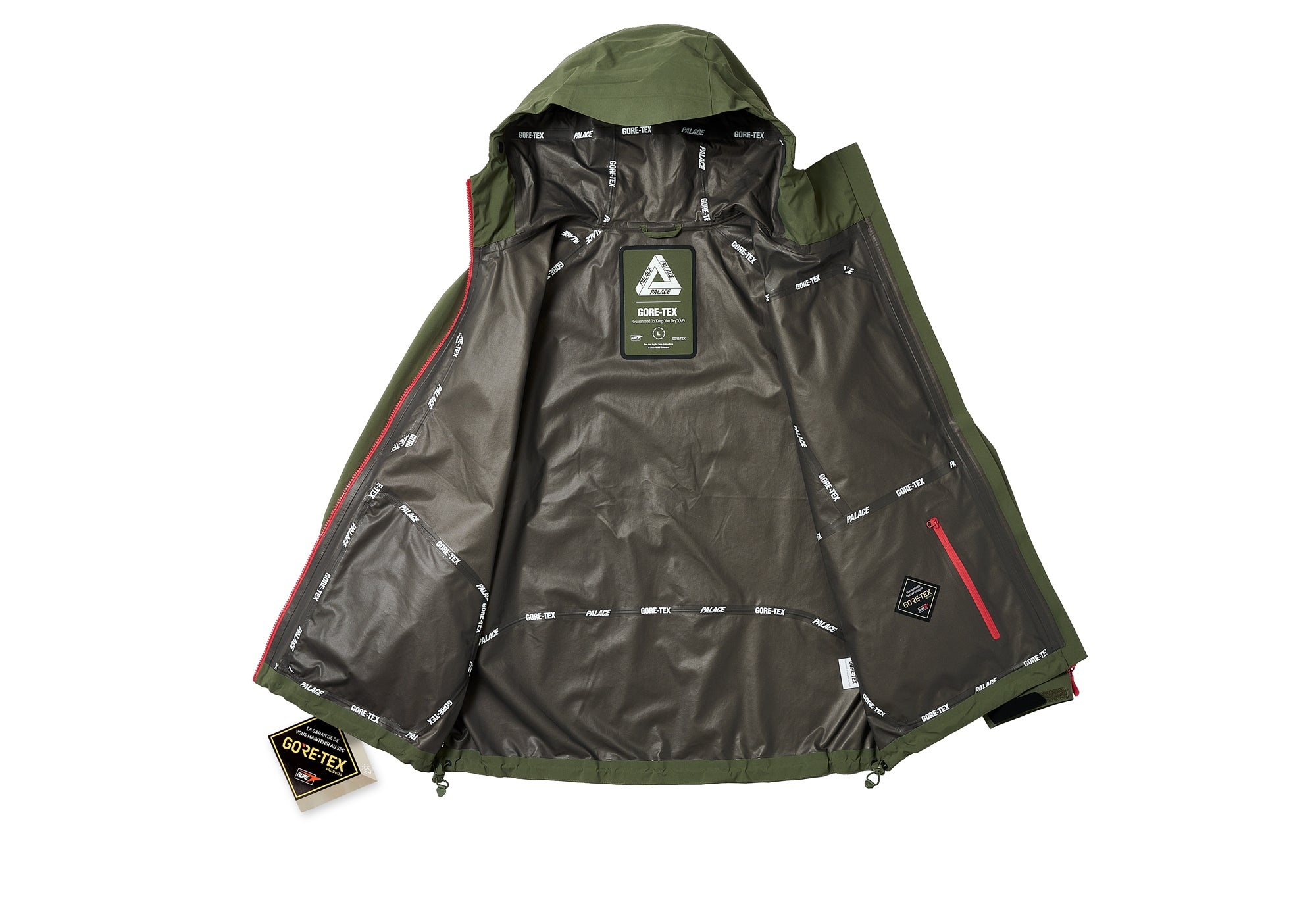 PALACE GORE-TEX R-TEK JACKET OLIVE | REVERSIBLE