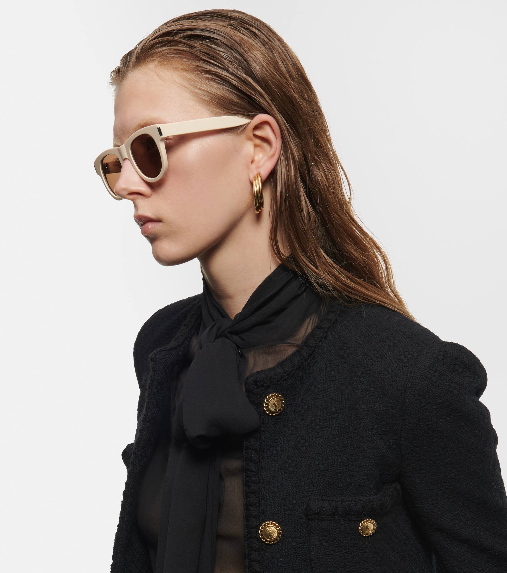 SAINT LAURENT SL 571 square sunglasses | REVERSIBLE