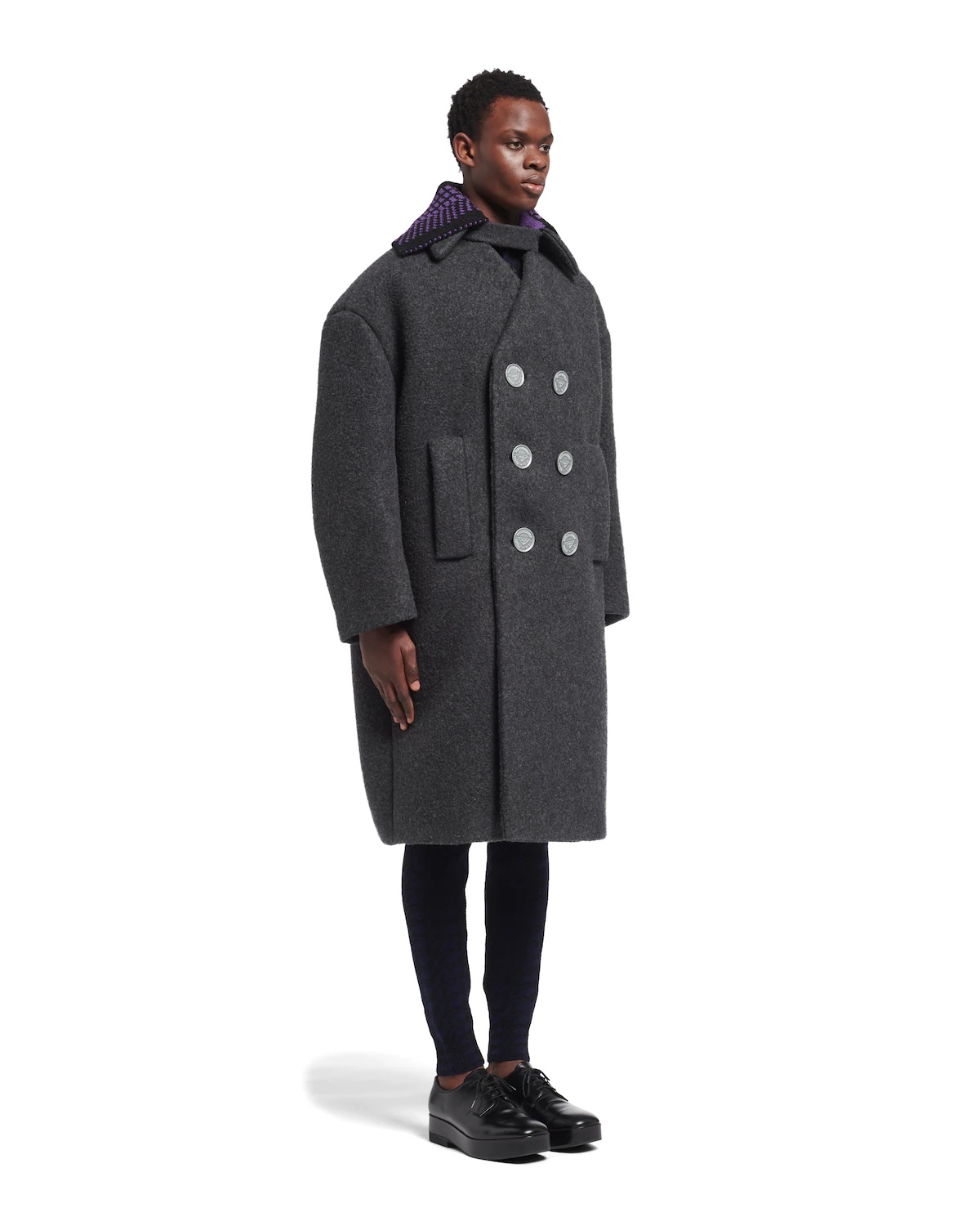 Prada Double-breasted wool caban jacket | REVERSIBLE