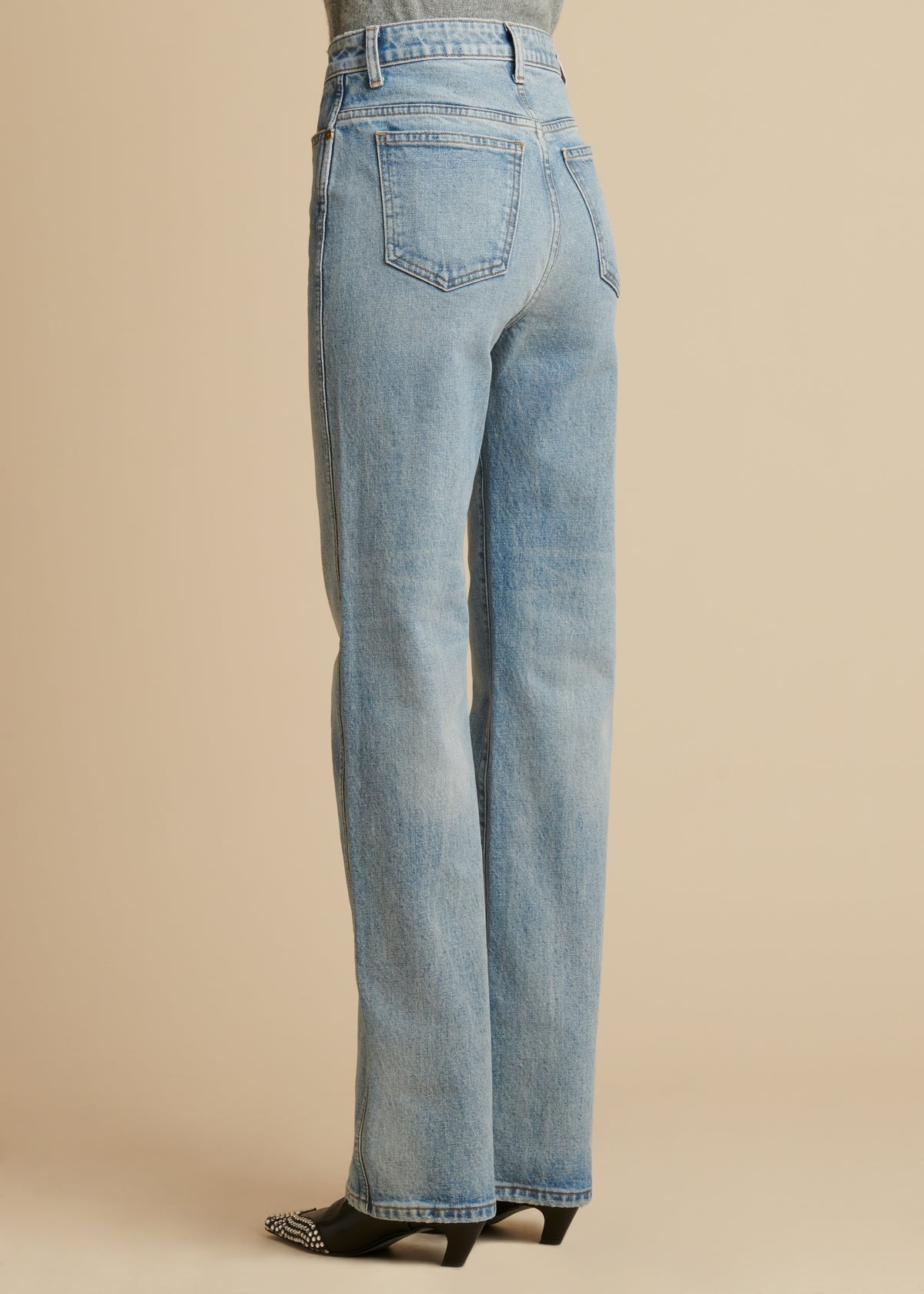 KHAITE The Danielle Stretch Jean in Bryce | khaite | REVERSIBLE