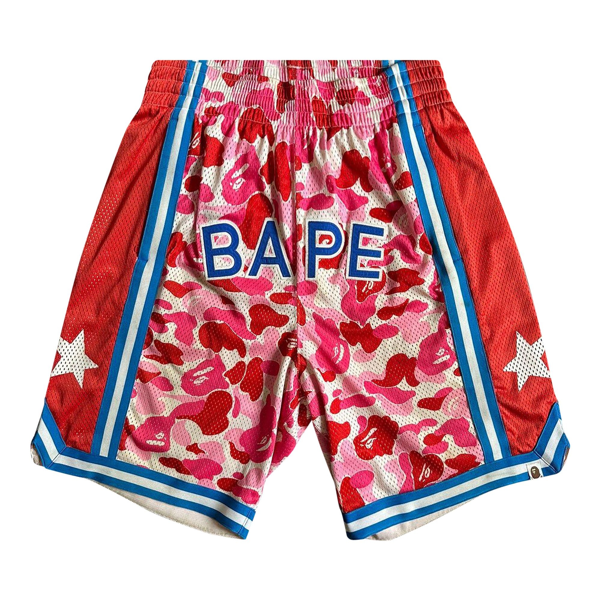 A BATHING APE® BAPE Basketball Shorts 'Pink' | REVERSIBLE