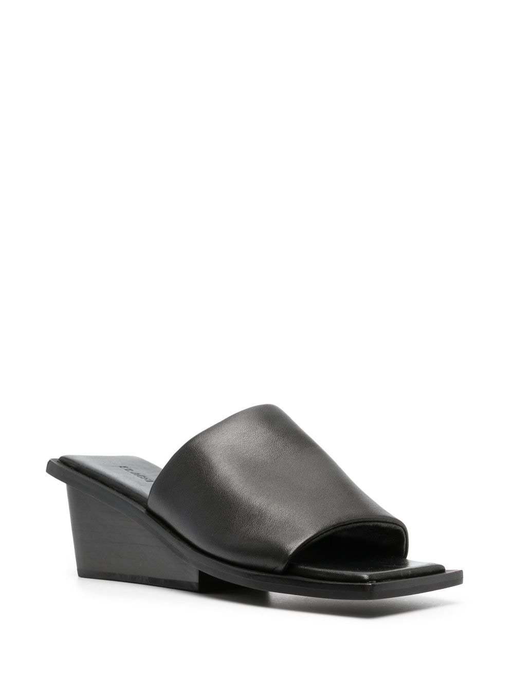 ST. AGNI 65mm wedge leather sandals | REVERSIBLE