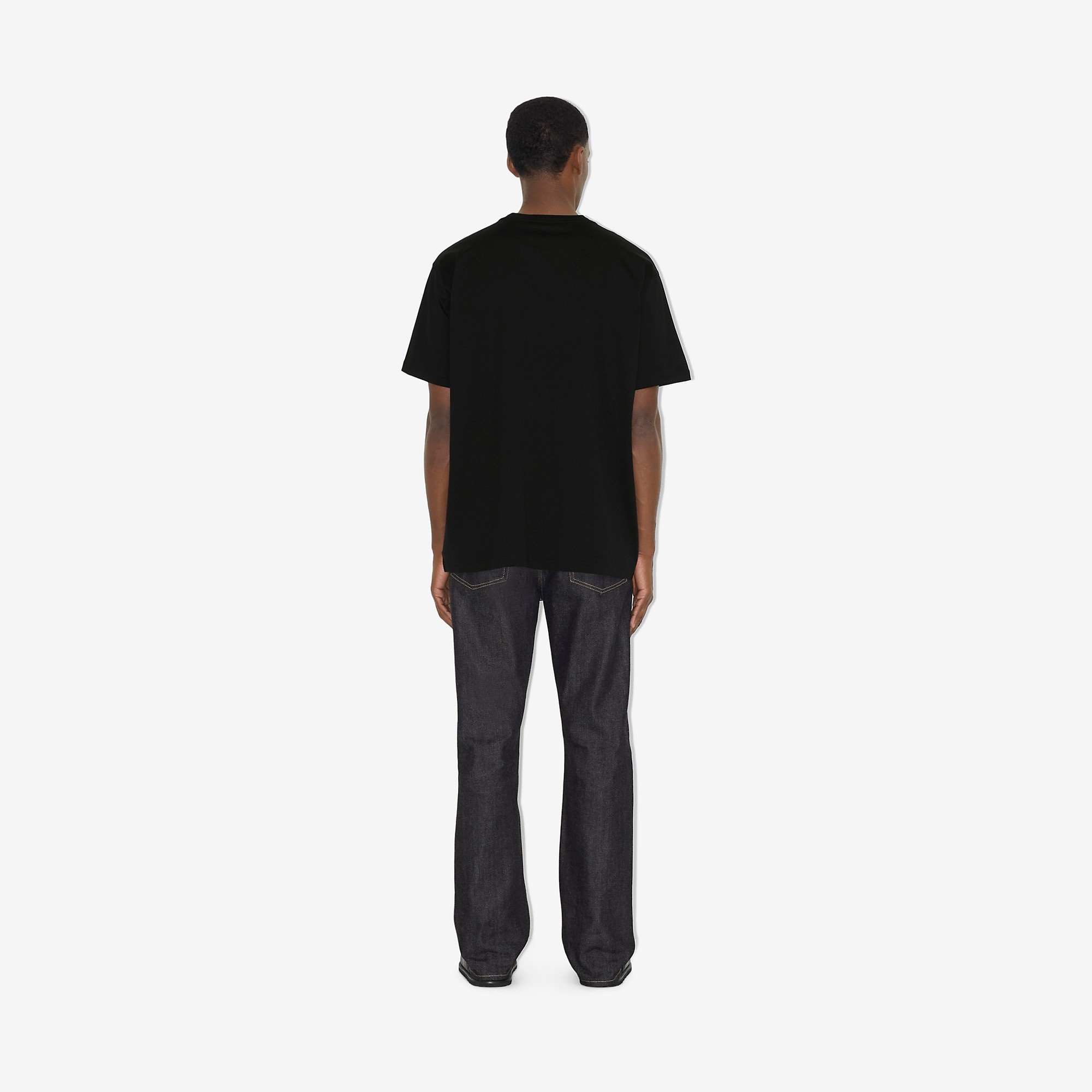 Burberry Logo Print Cotton Oversized T Shirt Reversible
