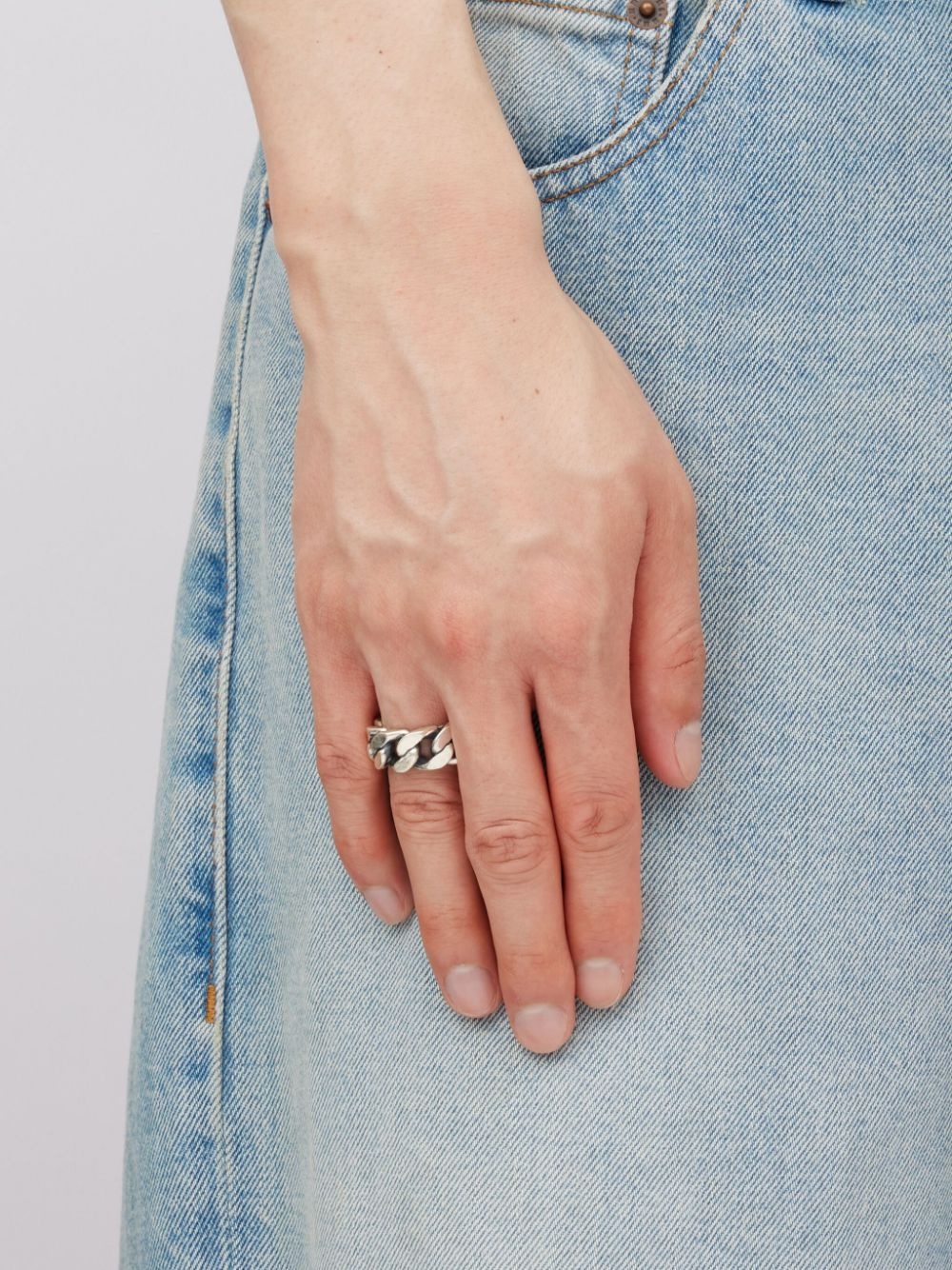 MM6 Maison Margiela curb chain ring REVERSIBLE