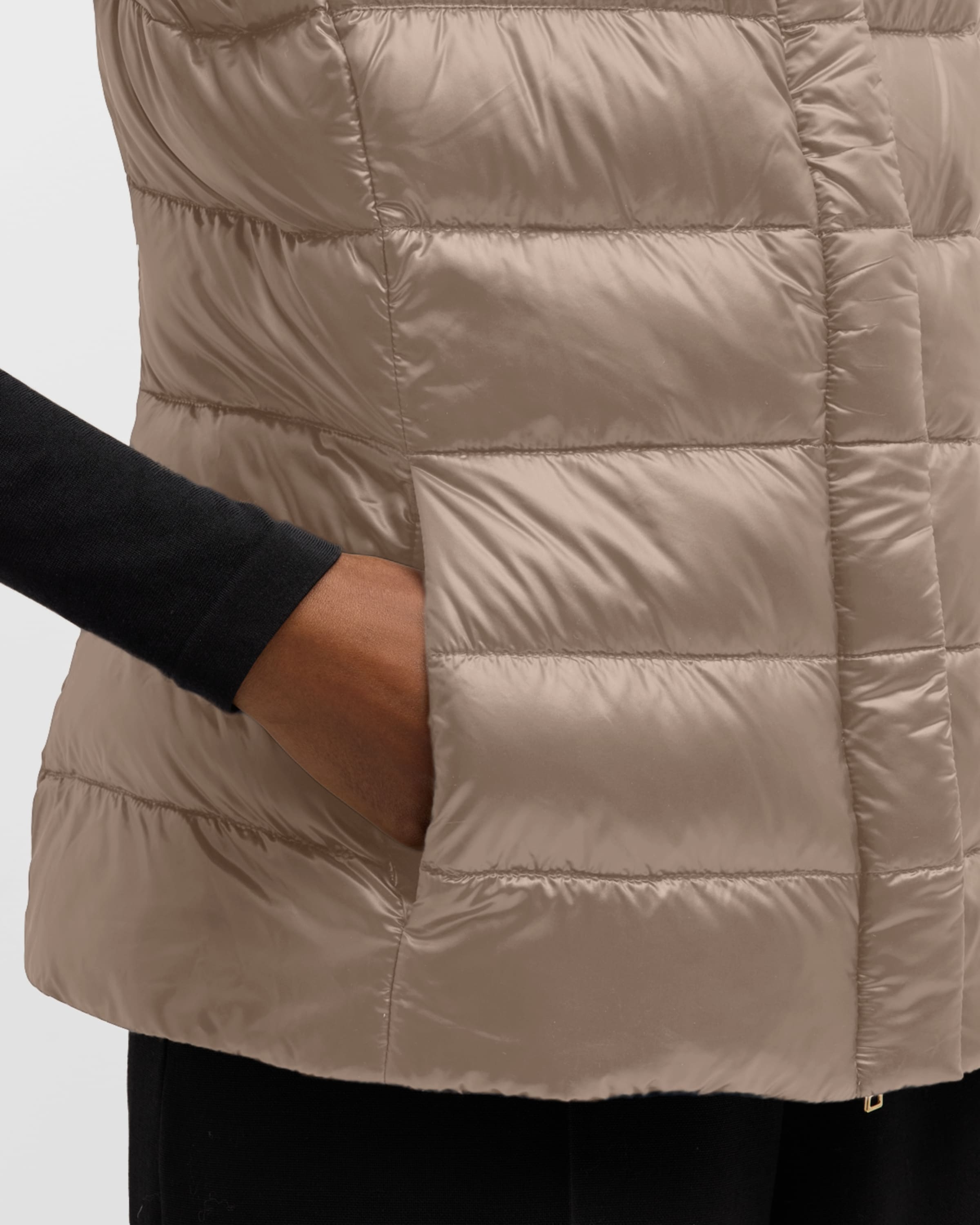 Herno Iconico Giulia Ultralight Nylon Puffer Vest | REVERSIBLE