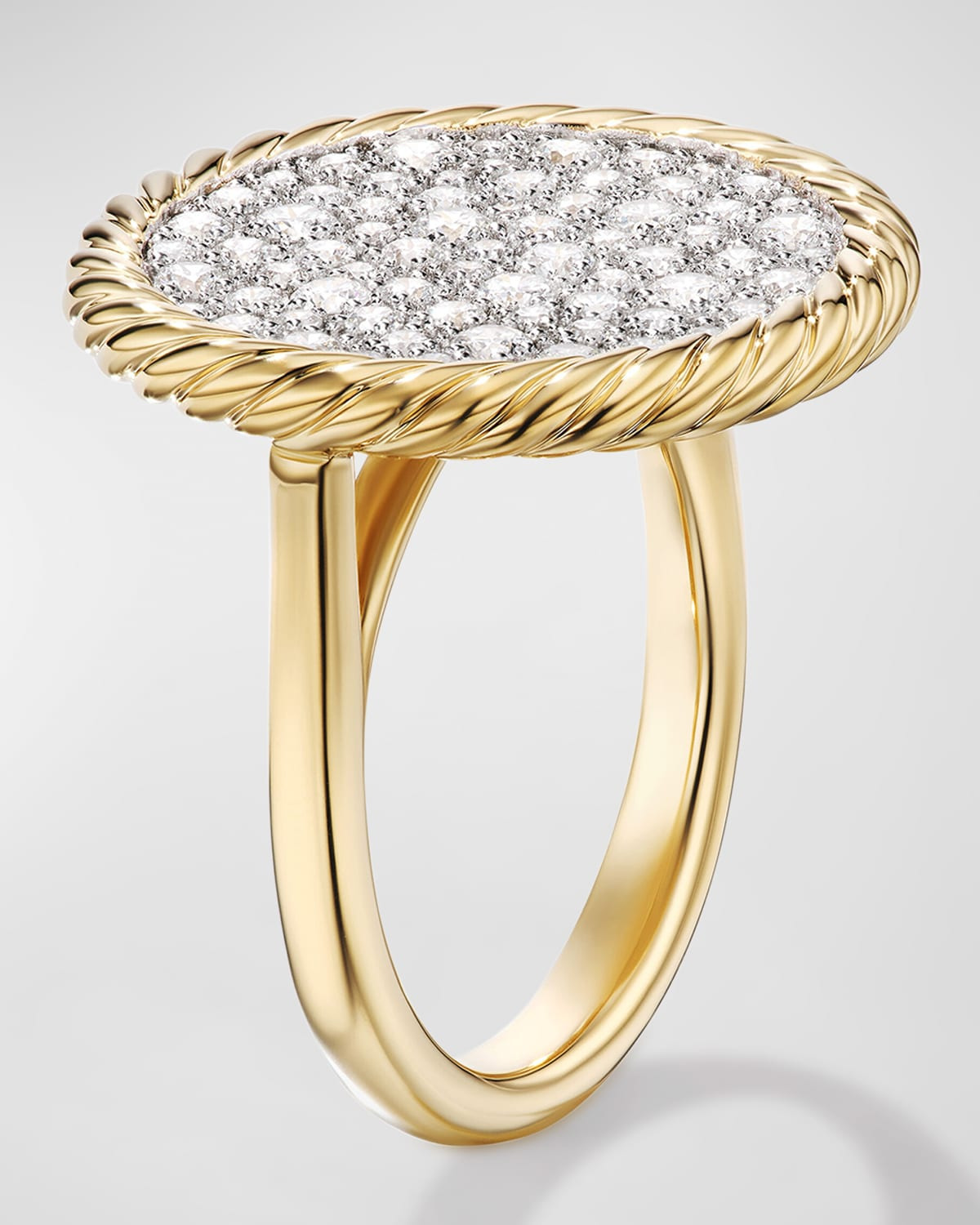 DAVID YURMAN DY Elements Ring with Diamonds in 18K Gold, 21.2mm ...