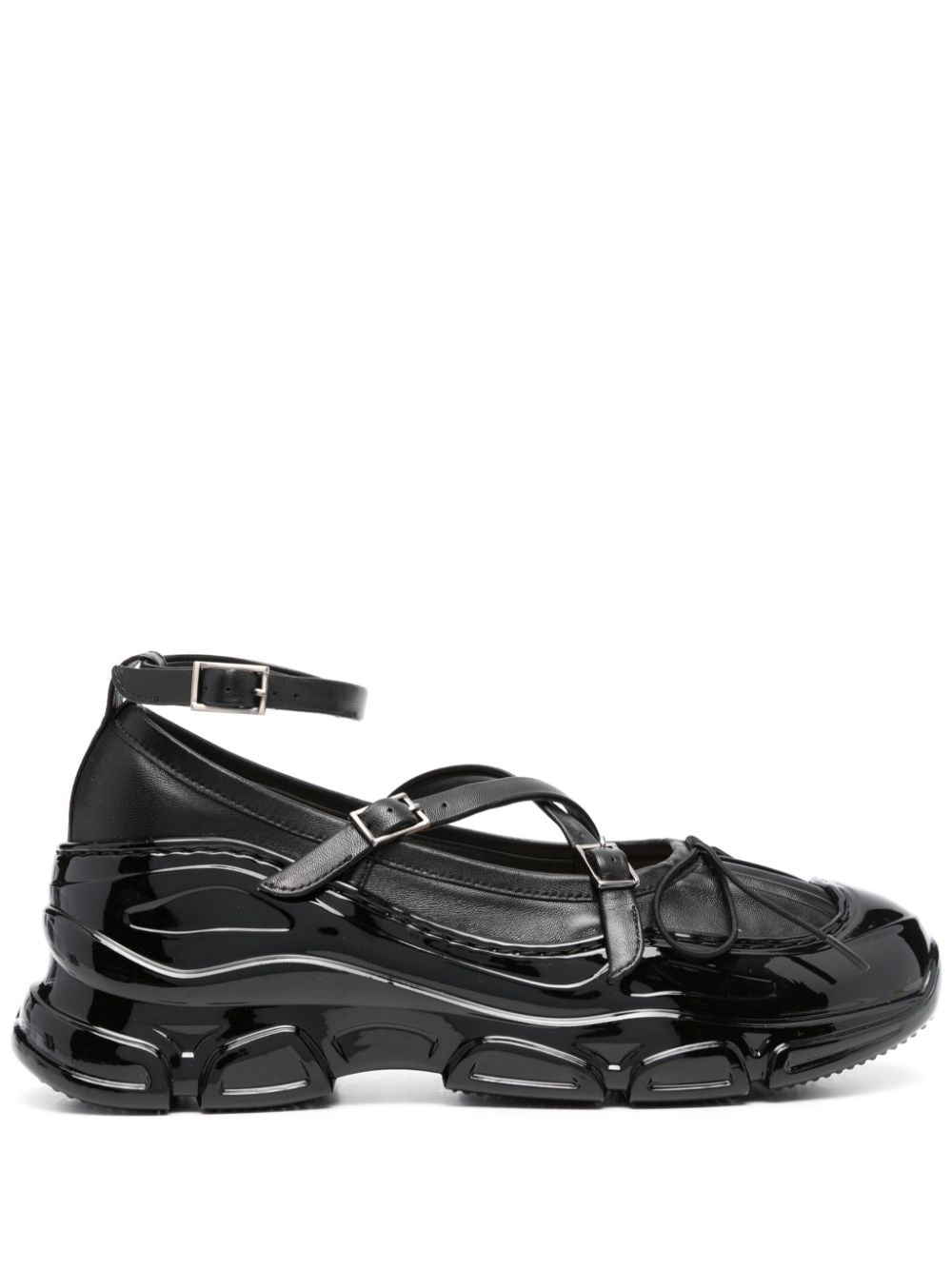 Simone Rocha buckled chunky ballerina shoes | REVERSIBLE