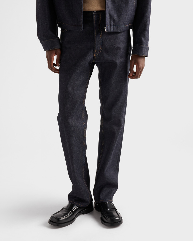 Prada Regular raw denim jeans | REVERSIBLE