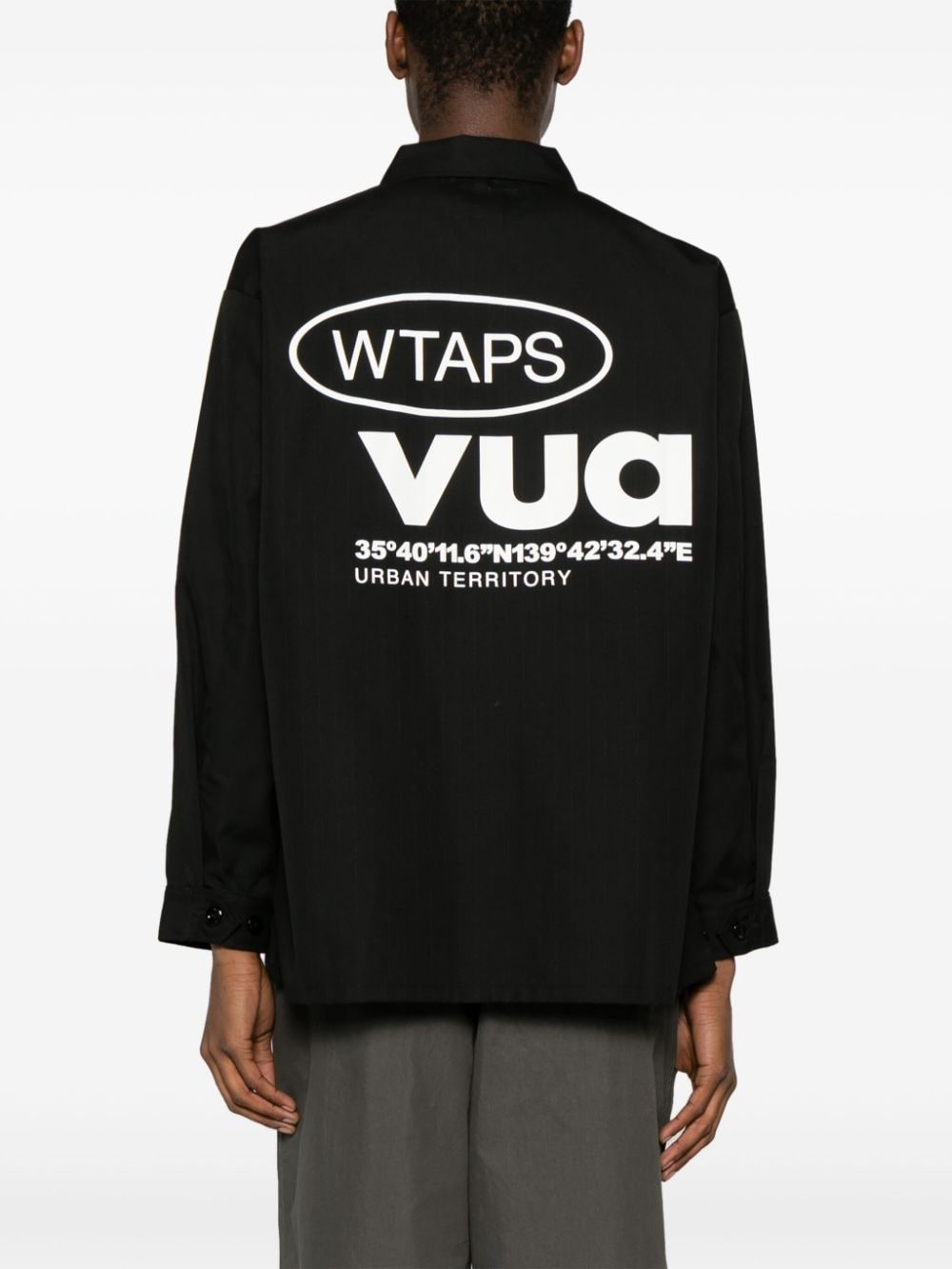 WTAPS JMOD 02 logo-print shirt | REVERSIBLE