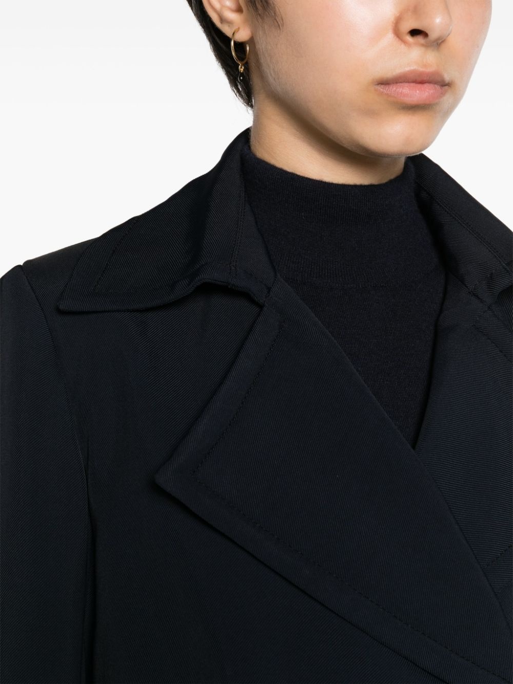 Sandro multiple-slits belted trench coat | REVERSIBLE