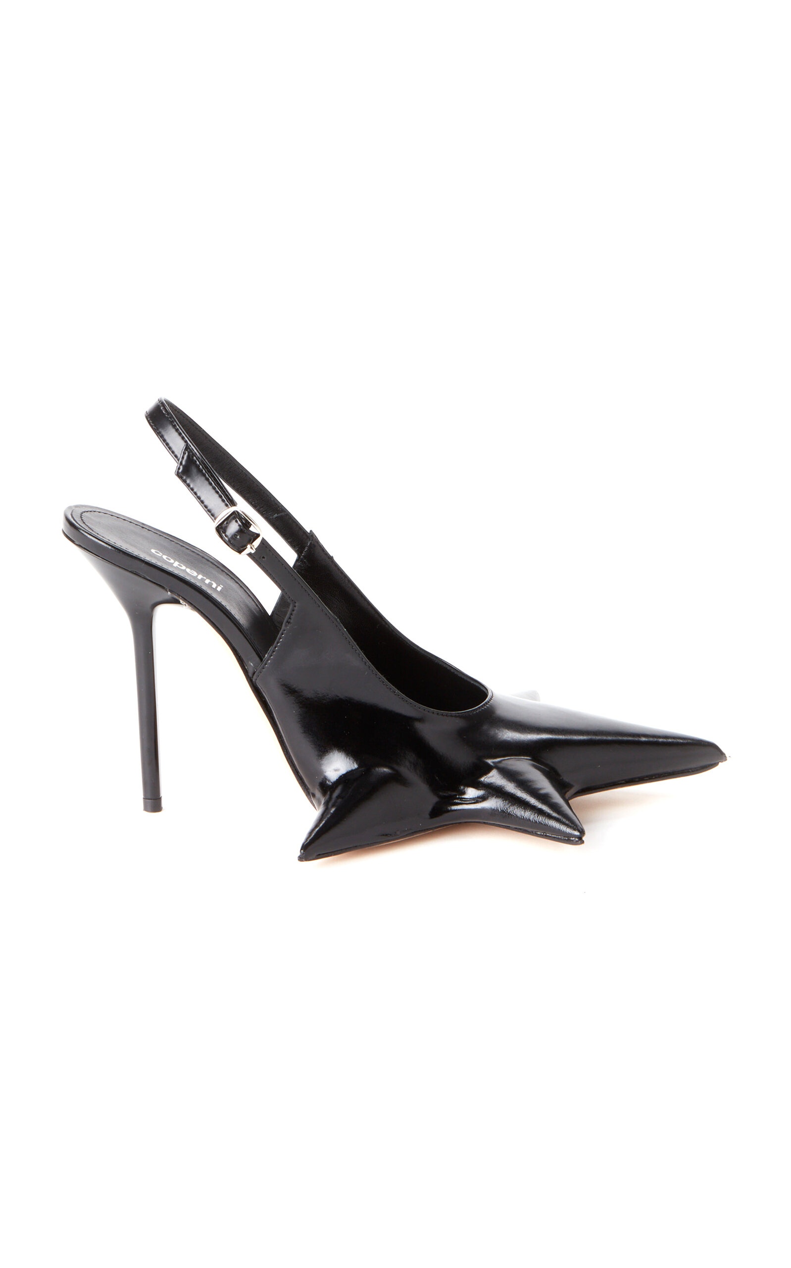 COPERNI Star Slingback Leather Stilettos black | REVERSIBLE